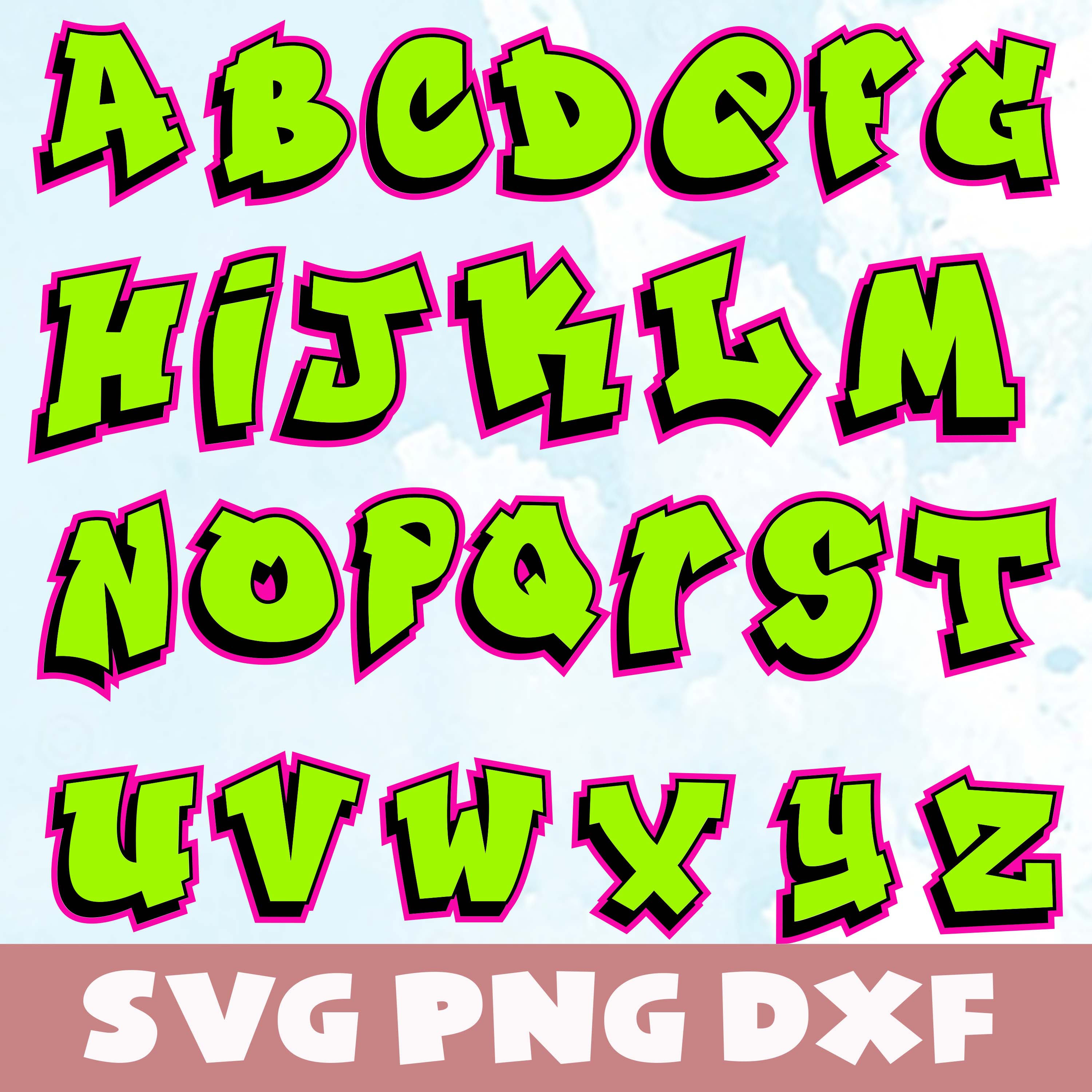Fresh fonts svg,png,dxf,Fresh font bundle svg, png, dxf, Vin | Inspire ...