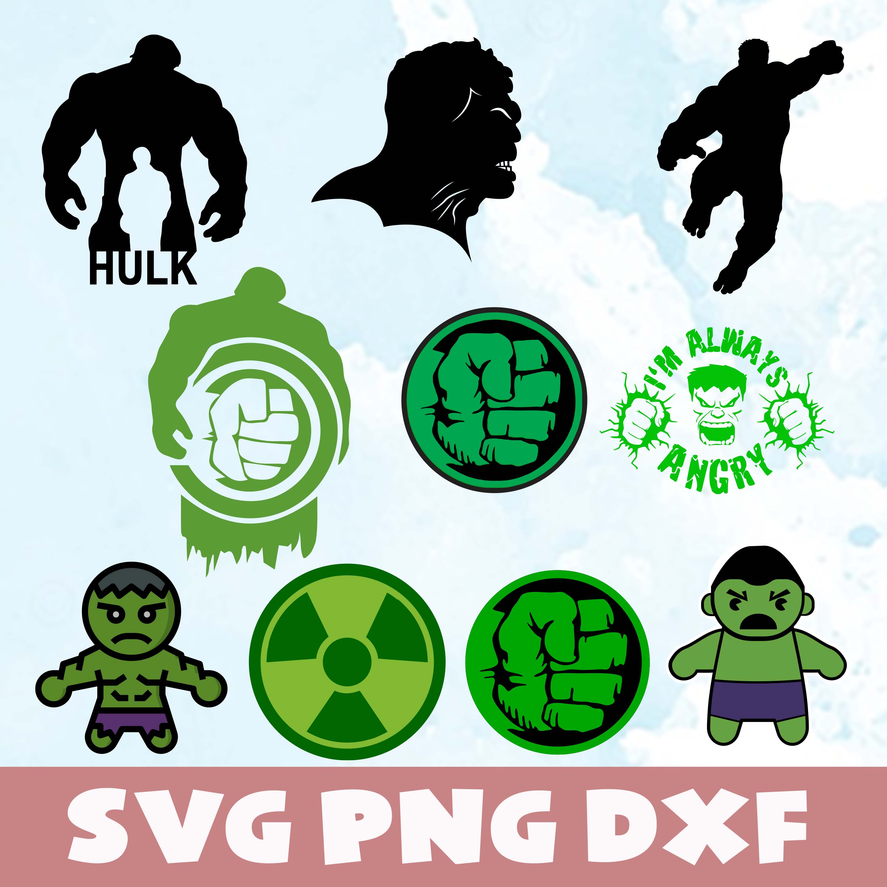 Hulk marvel svg, png, dxf,Hulk marvel bundle svg,png,dxf,Vin - Inspire ...
