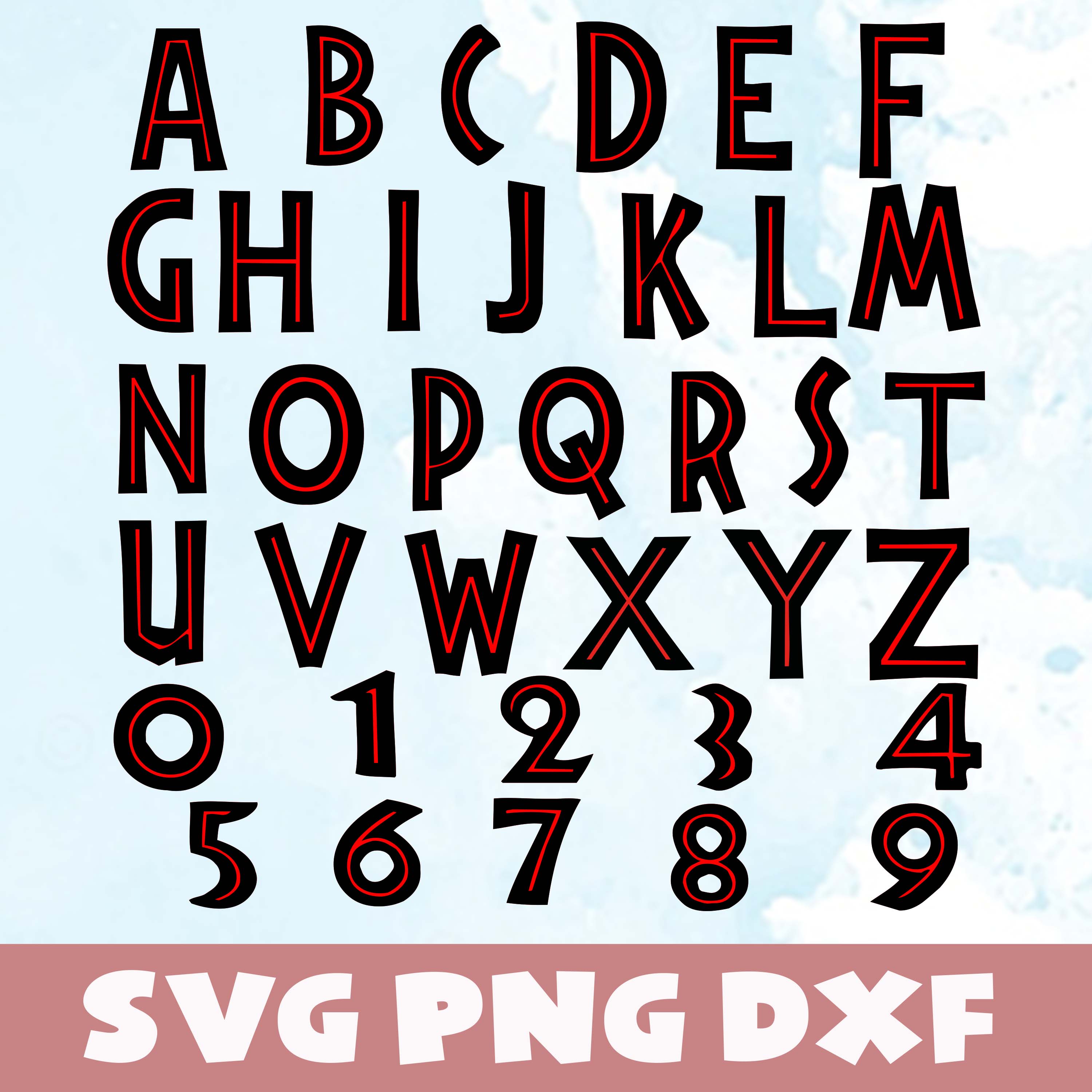 Jurassic park alphabet red svg, png, dxf,Jurassic park alpha | Inspire ...