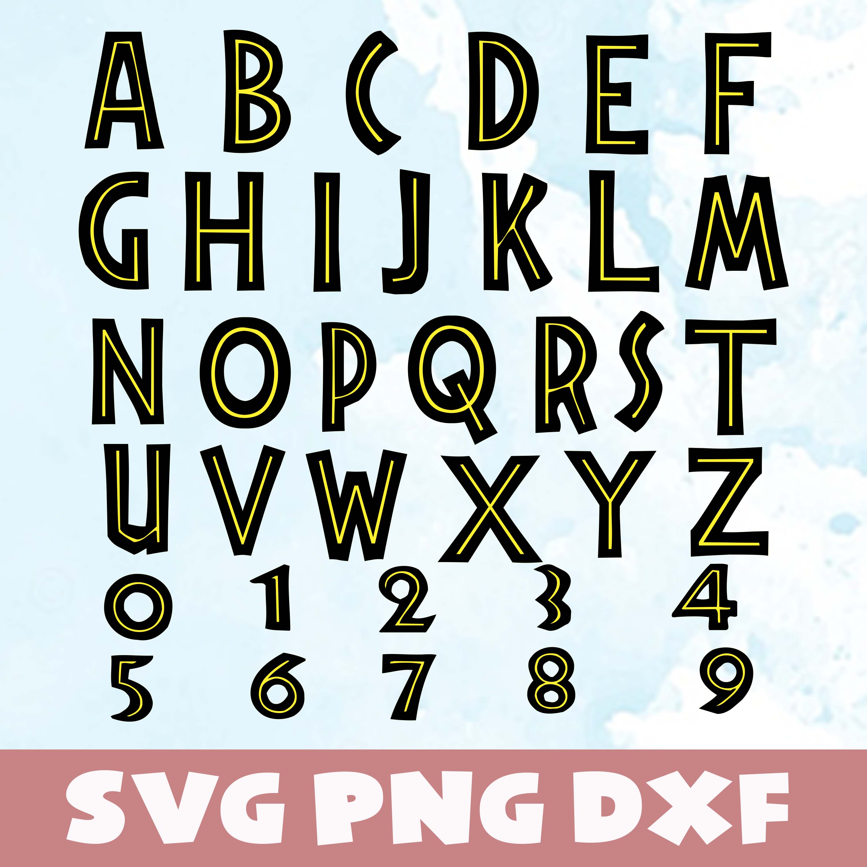 Jurassic park alphabet yellow svg, png, dxf,Jurassic park al - Inspire ...