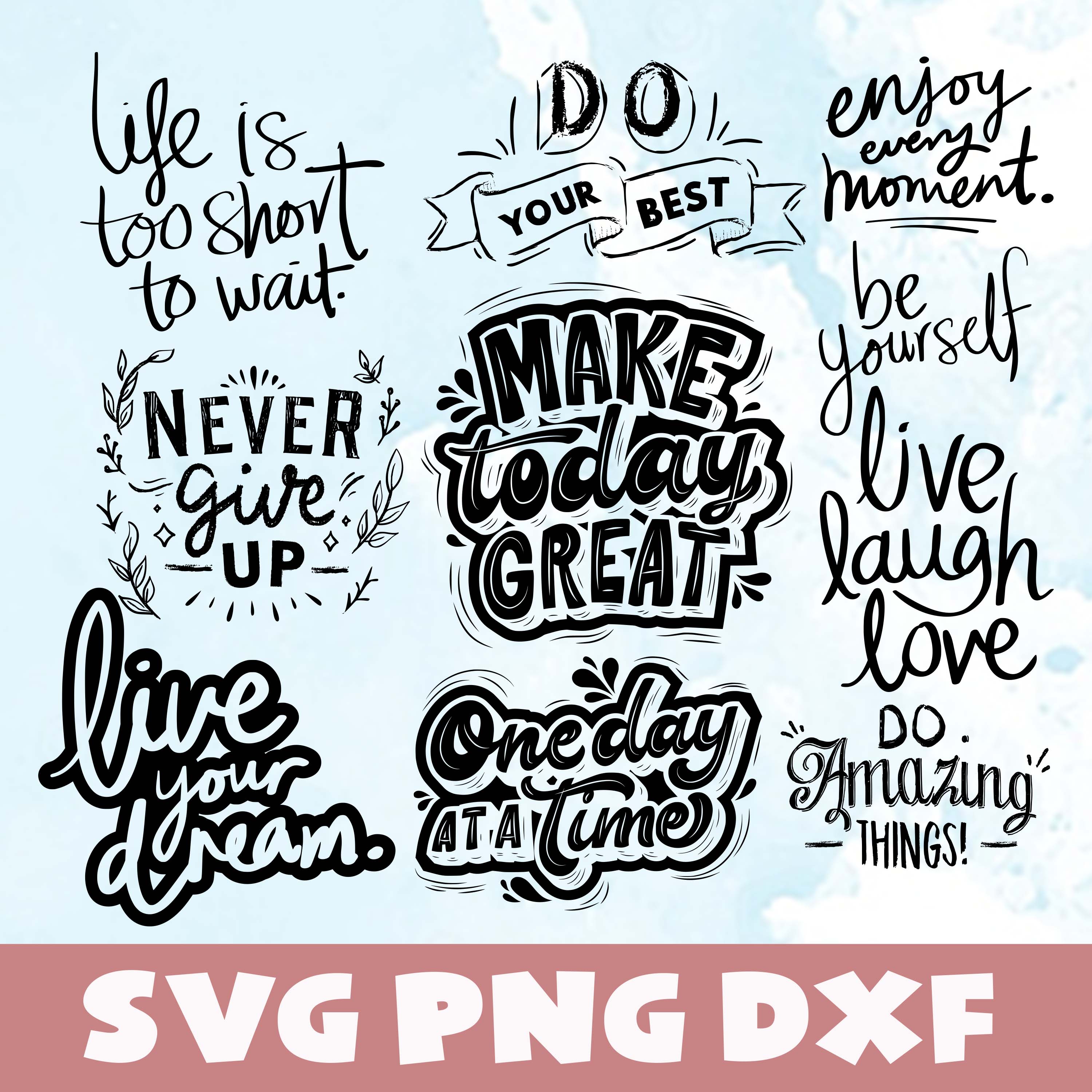 Motivation svg,png,dxf, Motivation bundle svg,png,dxf,Vinyl | Inspire ...