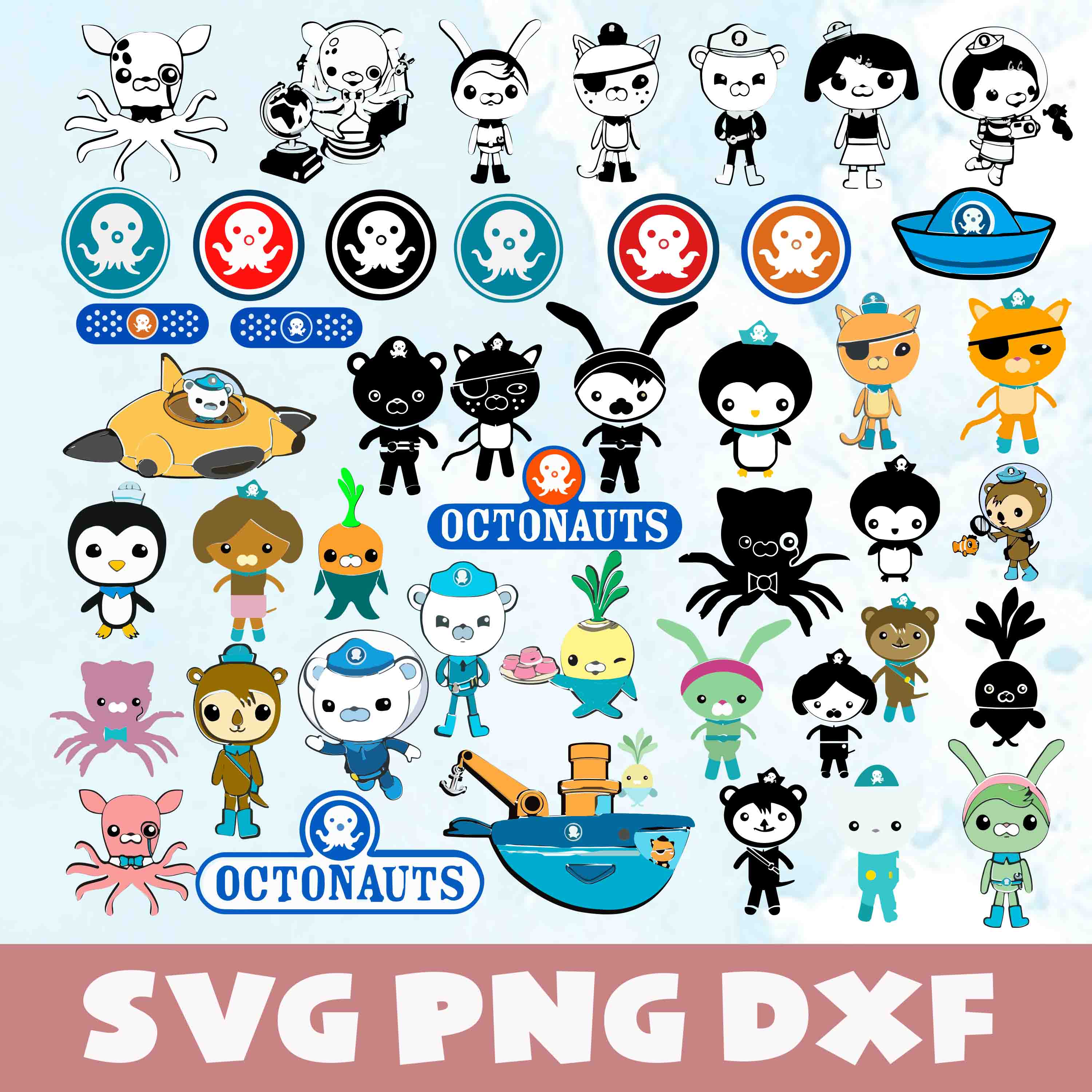 Octonauts svg,png,dxf, Octonauts bundle svg,png,dxf,Vinyl Cu - Inspire ...
