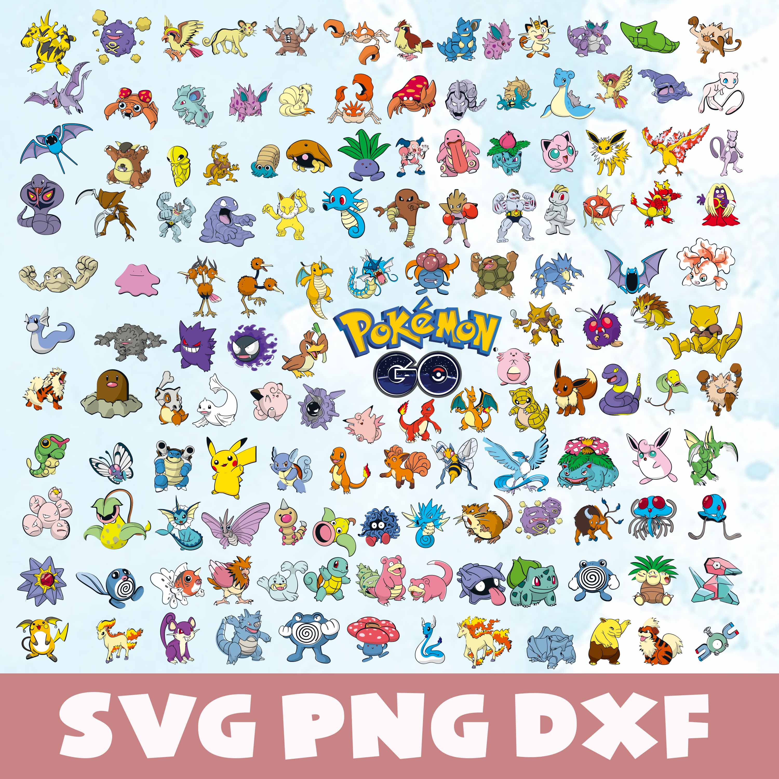 Pokemon go svg,png,dxf, Pokemon go bundle svg,png,dxf,Vinyl - Inspire ...