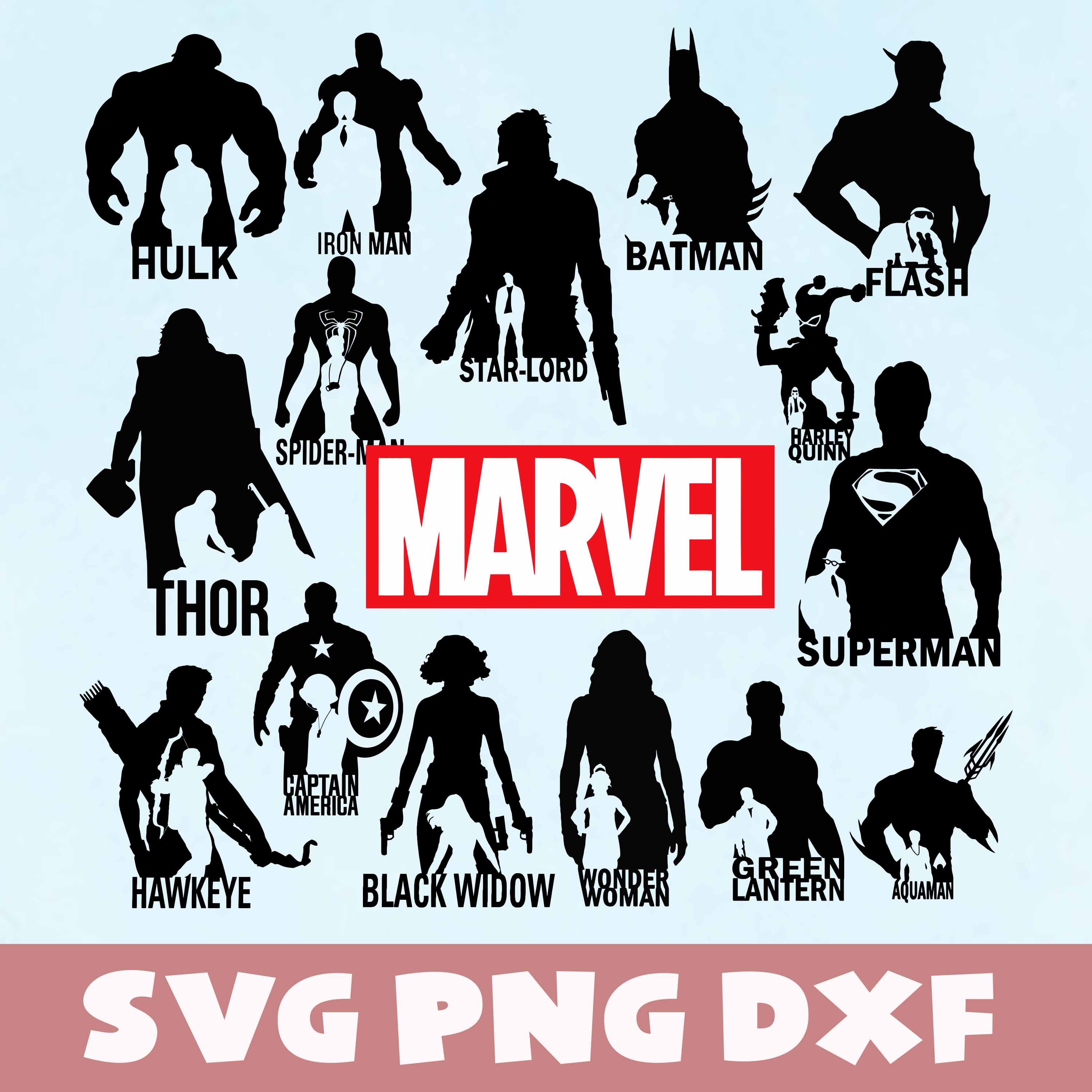 Super hero svg,png,dxf, Super hero bundle svg,png,dxf,Vinyl - Inspire ...