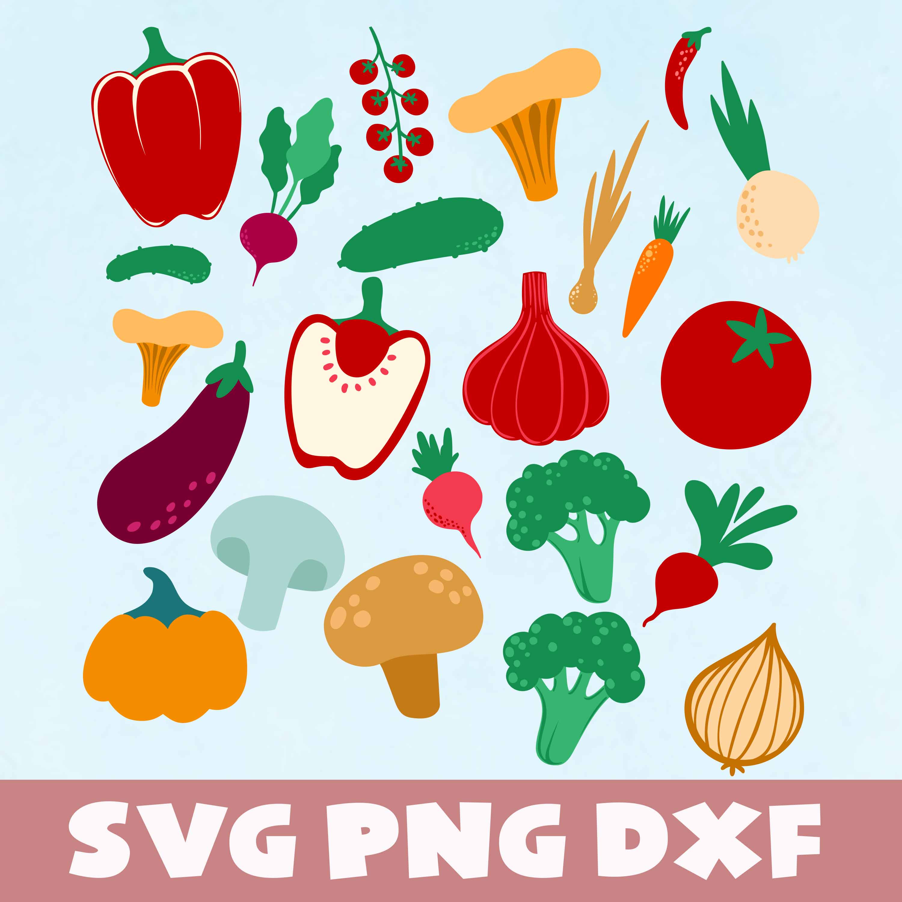 Vegetables svg,png,dxf, Vegetables bundle svg,png,dxf,Vinyl | Inspire ...
