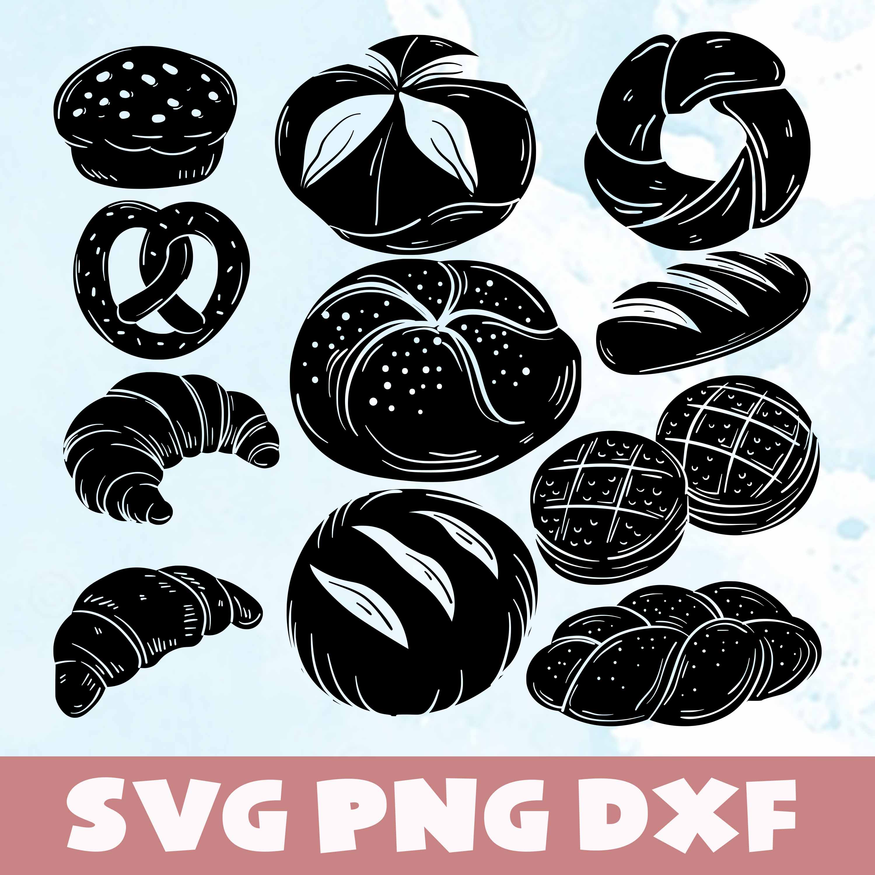 Bread svg,png,dxf, Bread bundle svg,png,dxf,Vinyl Cut File,P - Inspire ...