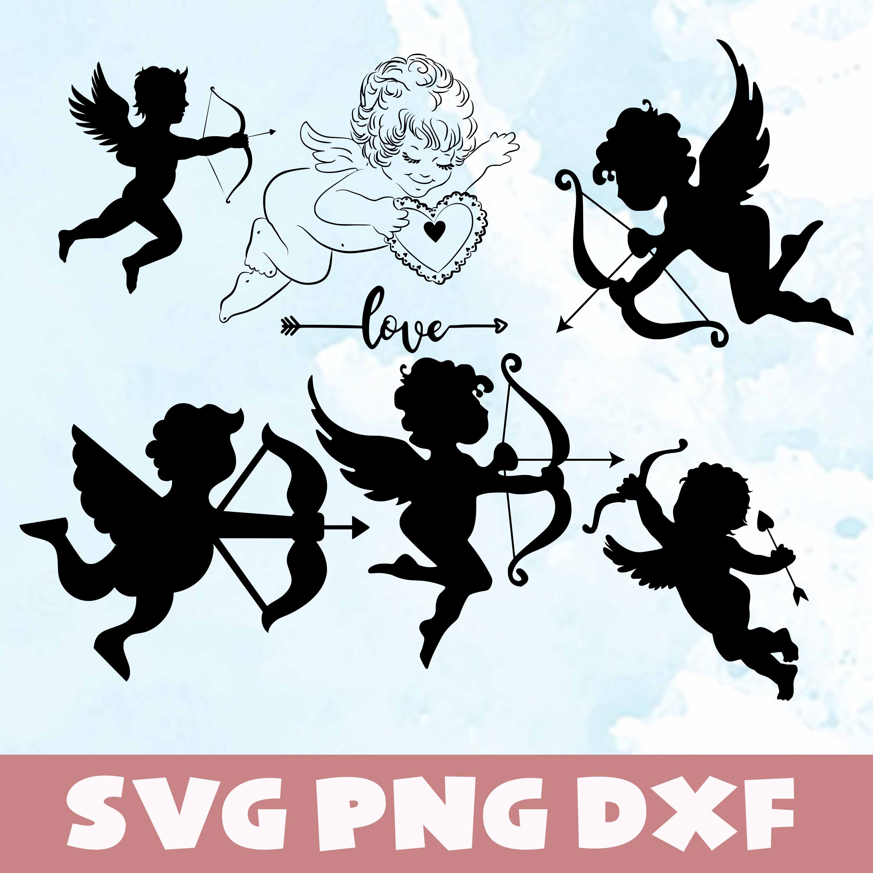 Cupidon svg,png,dxf, Cupidon bundle svg,png,dxf,Vinyl Cut Fi | Inspire ...