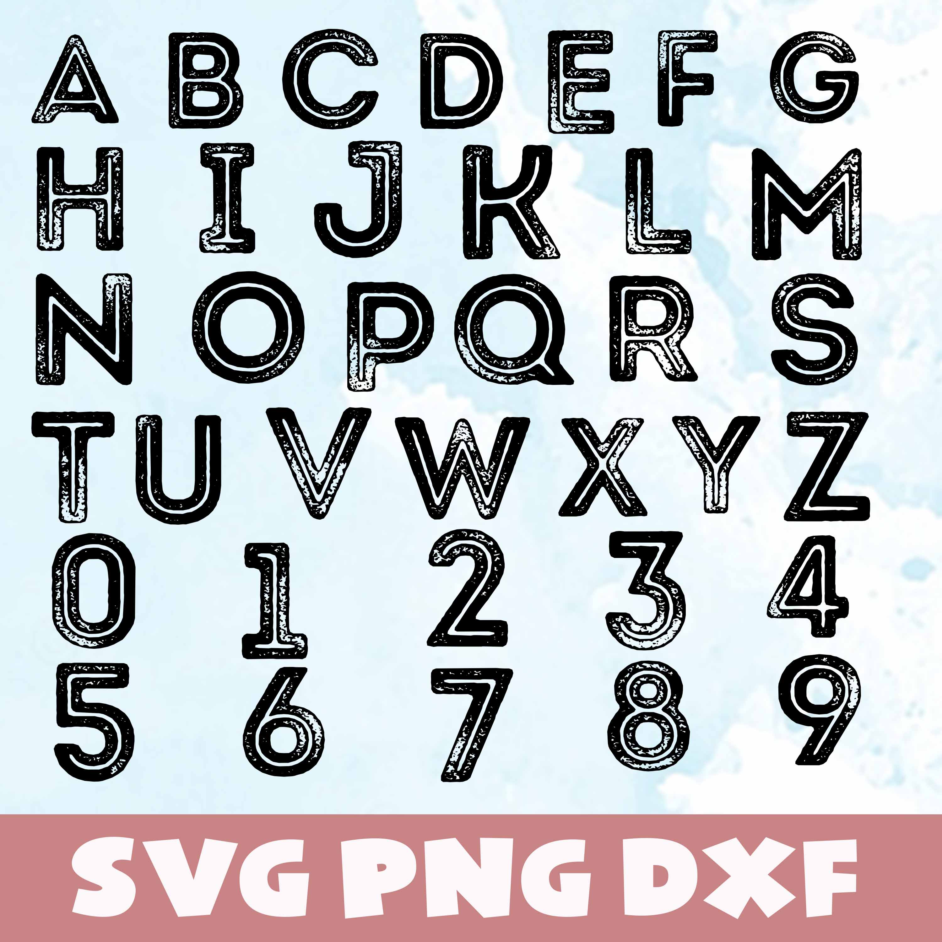 Distressed font svg,png,dxf, Distressed font bundle svg,png, | Inspire ...