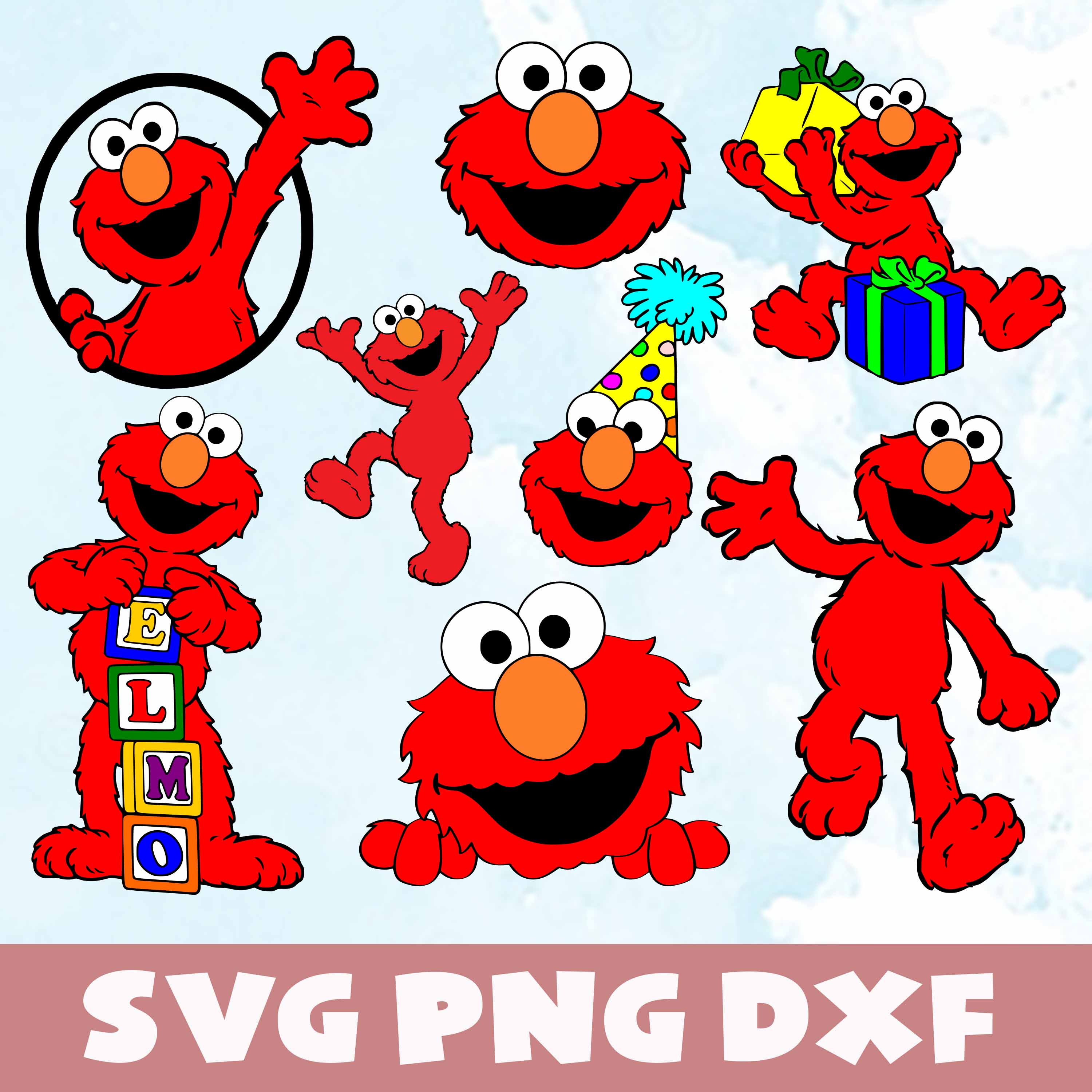 Elmo disney svg,png,dxf, Elmo disney bundle svg,png,dxf,Viny | Inspire ...