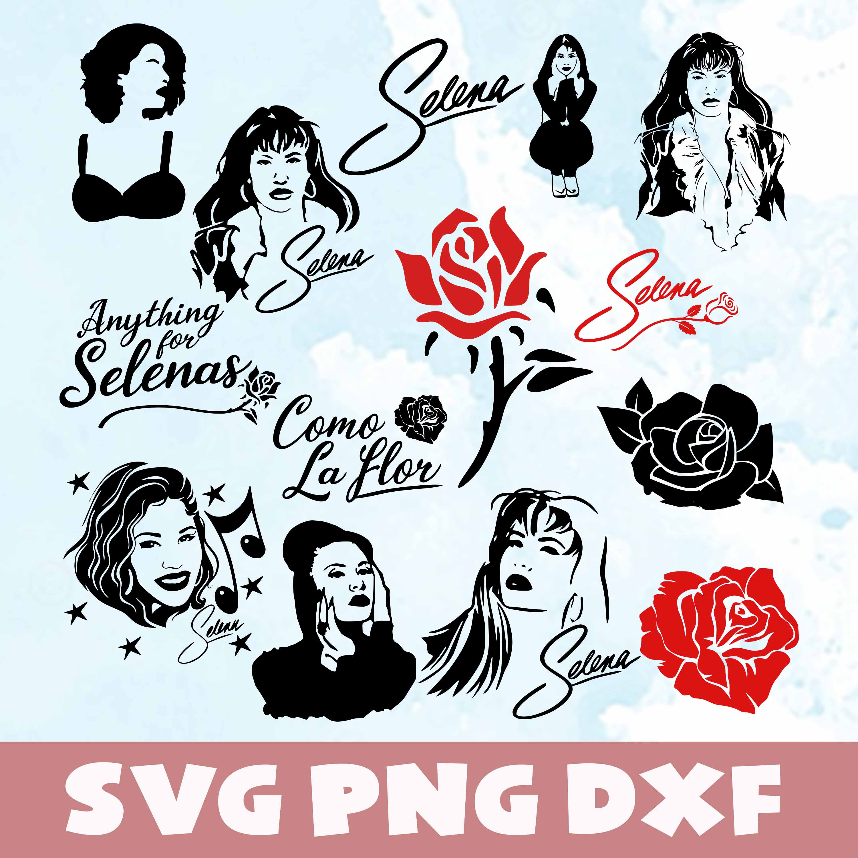 Selena quintanilla svg,png,dxf, Selena quintanilla bundle1 s | Inspire ...