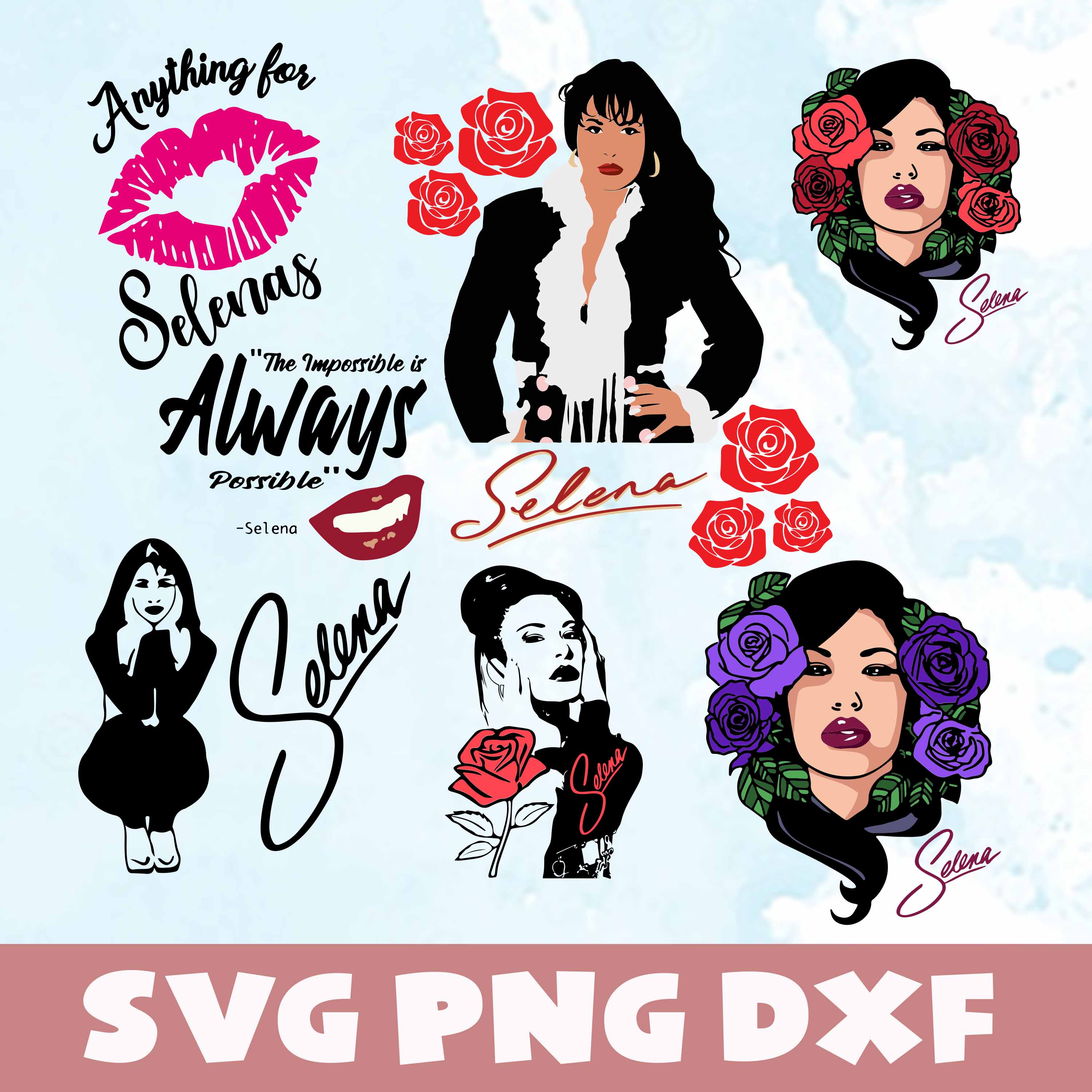 Selena quintanilla svg,png,dxf, Selena quintanilla bundle2 s | Inspire ...