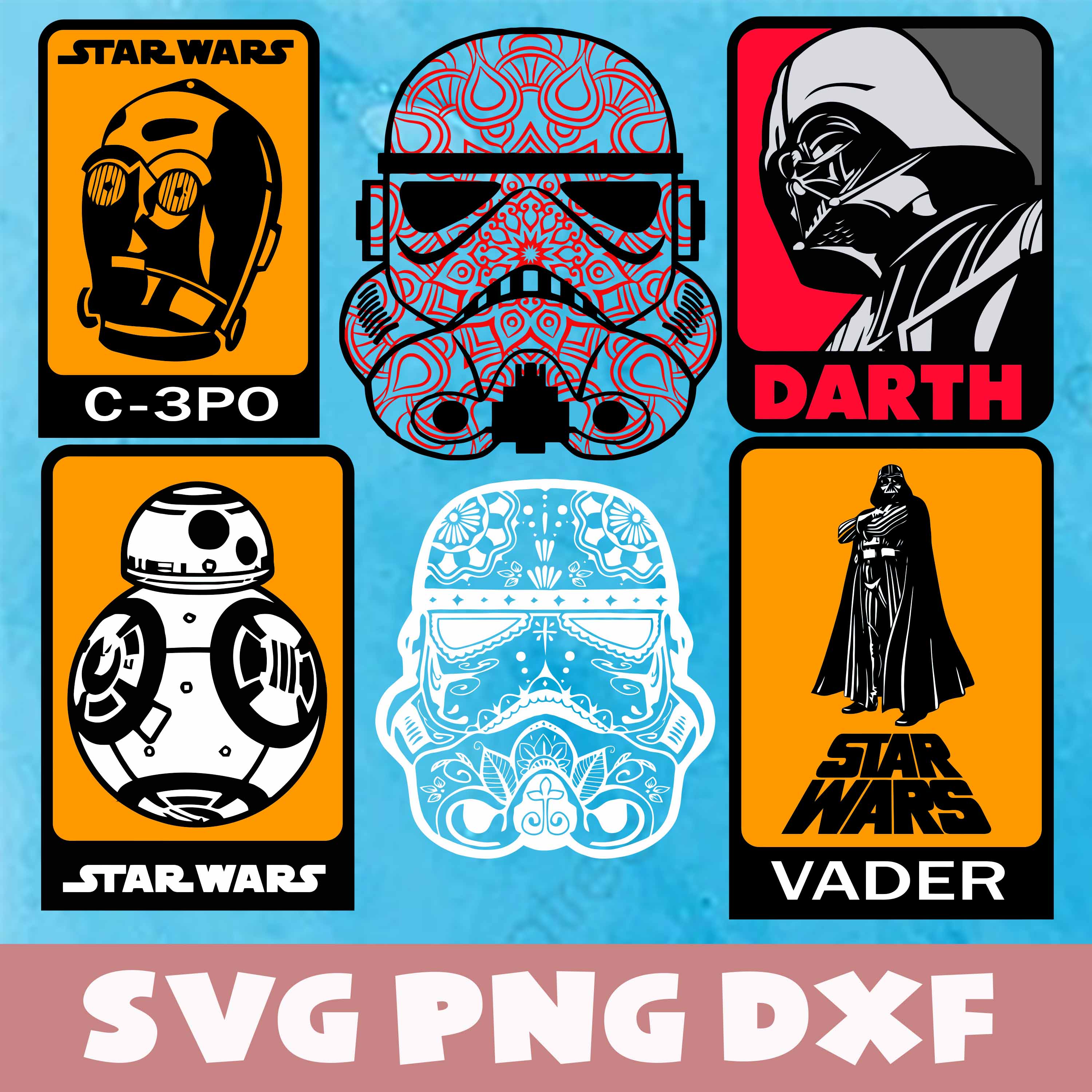 Star war Disney svg,png,dxf, Star war Disney bundle7 svg, pn - Inspire ...