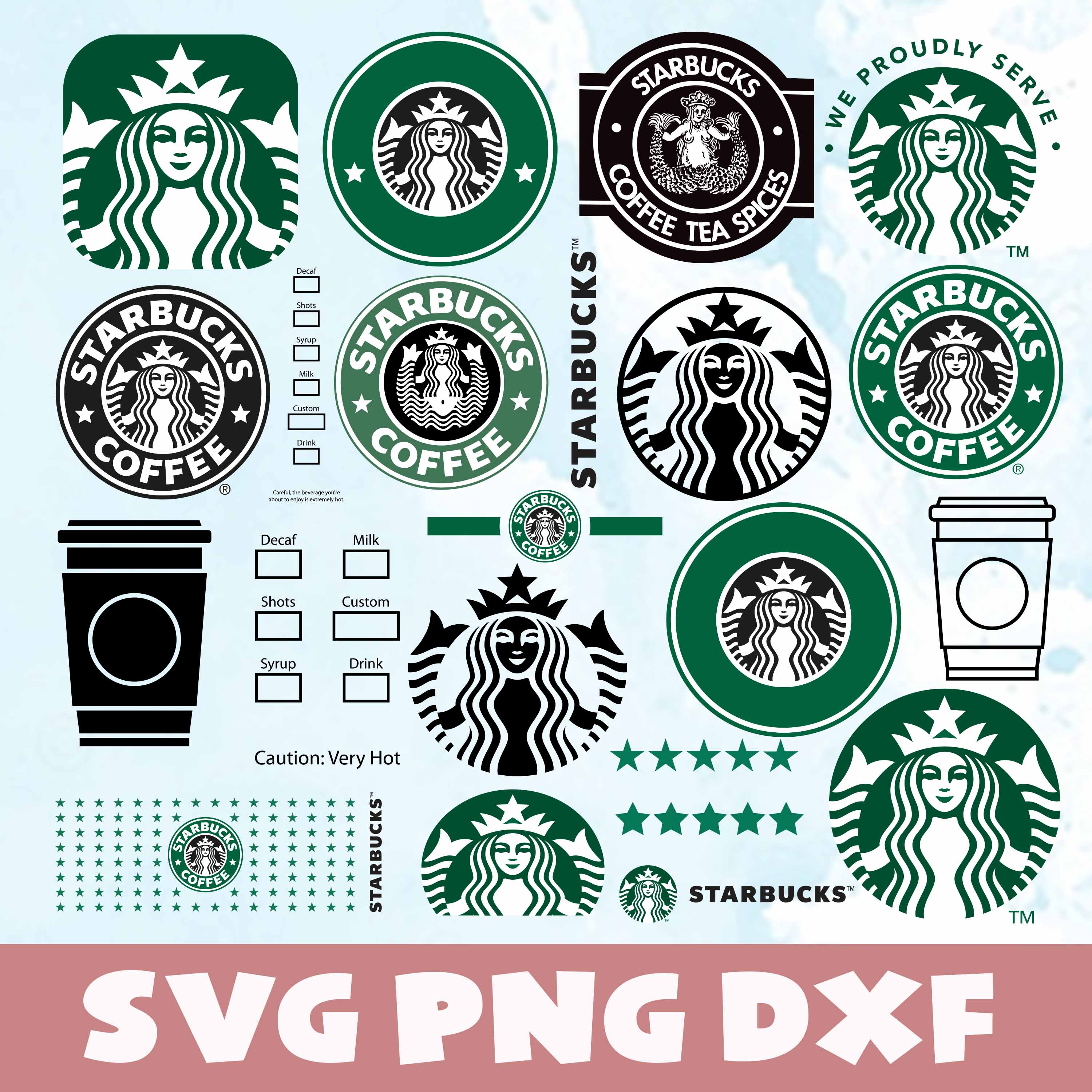 Starbucks Logo svg,png,dxf,Starbucks Logo bundle svg, png,dx - Inspire ...