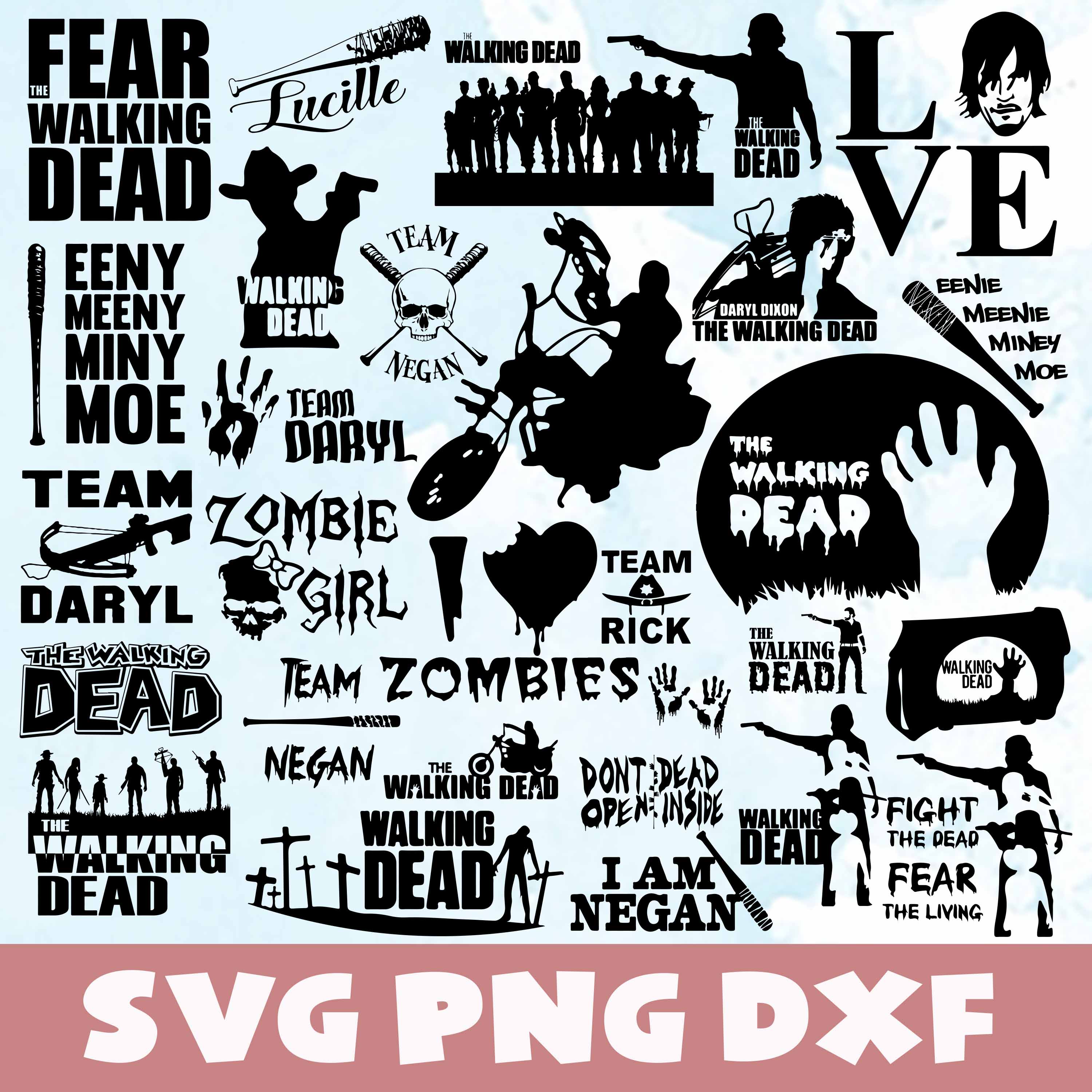 The walking dead tv show svg,png,dxf, The walking dead tv sh | Inspire ...
