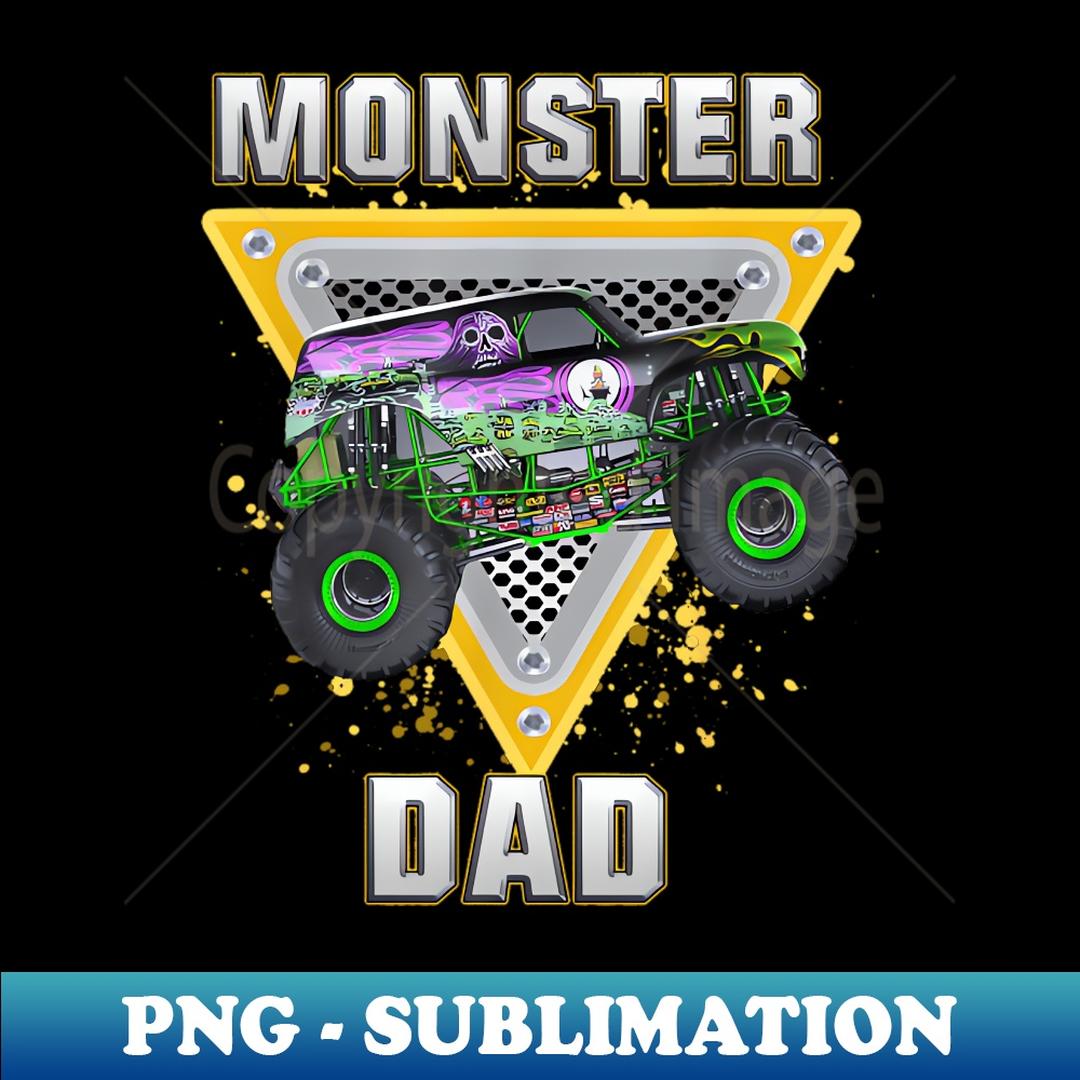 Monster Truck Dad - PNG Transparent Sublimation Design | Inspire Uplift