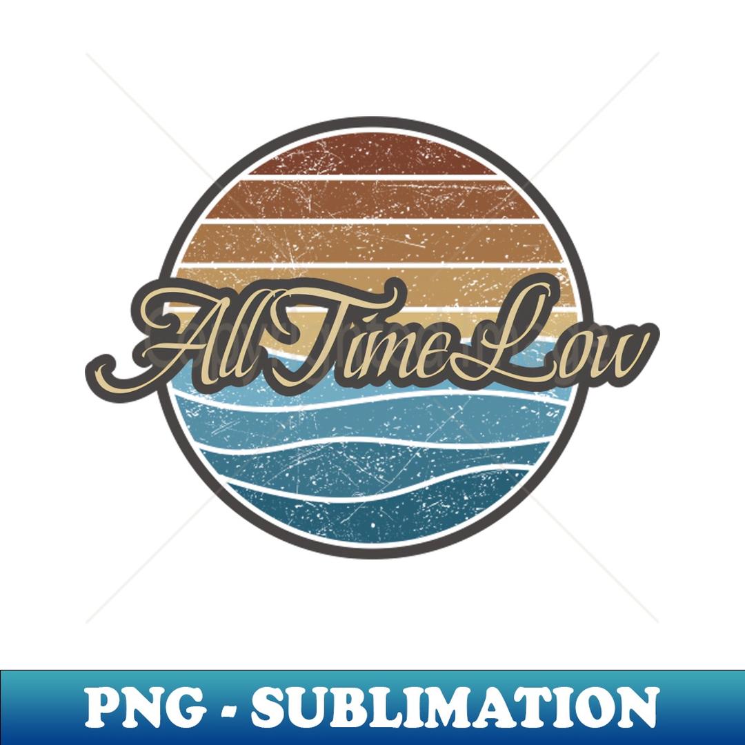 All Time Low Retro Waves - Instant Sublimation Digital Downl | Inspire Uplift