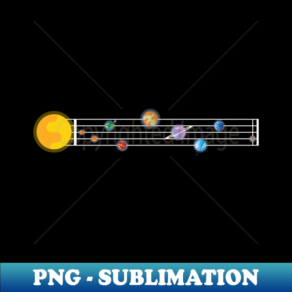 Planets of Solar System in a Light Music Sheet - Modern Subl | Inspire ...