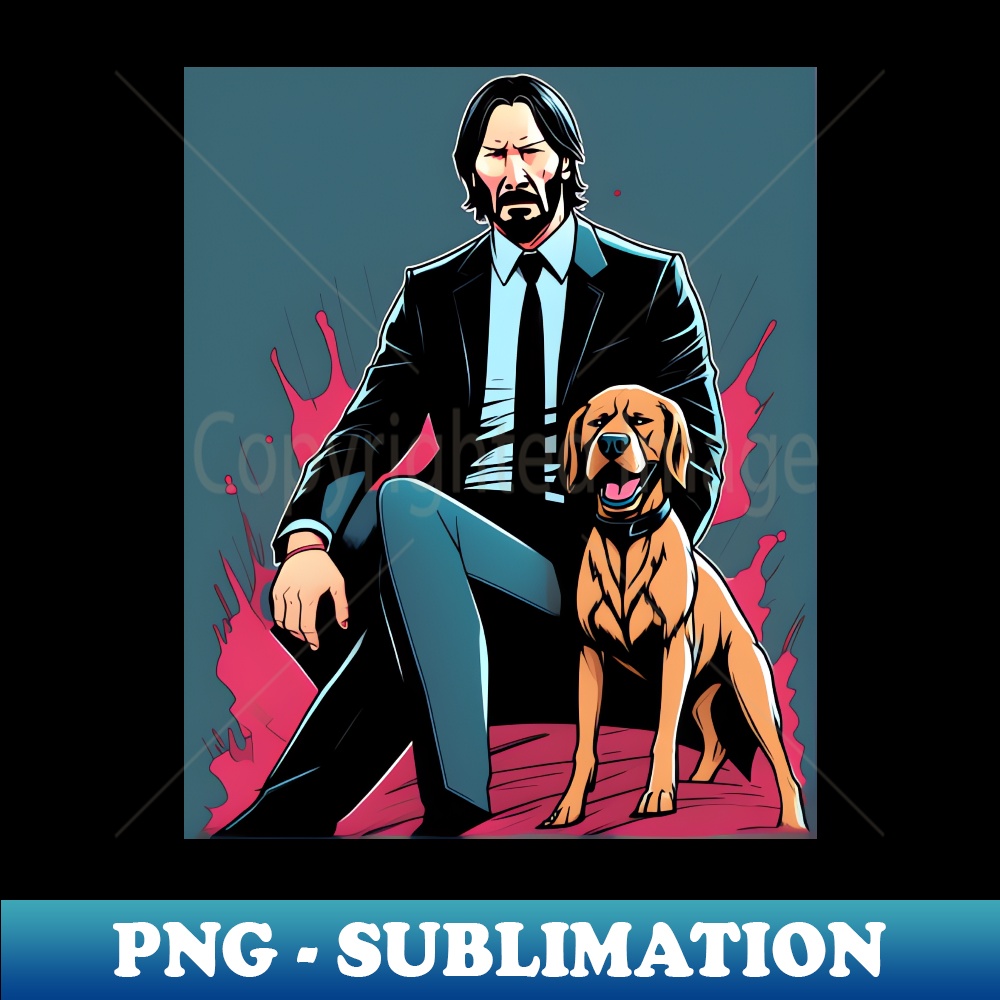 John Wick - PNG Transparent Sublimation Design | Inspire Uplift