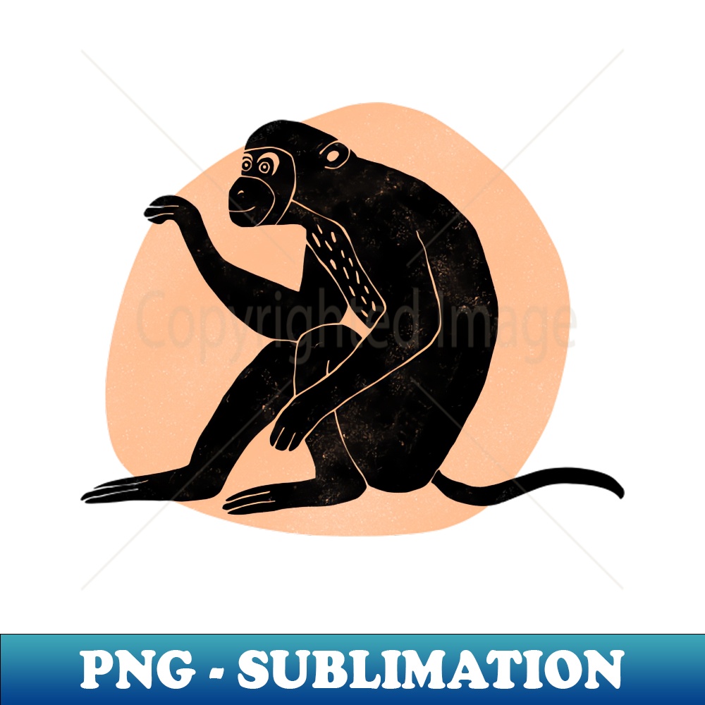 Block print cave style monkey print peach fuzz - Exclusive P | Inspire ...