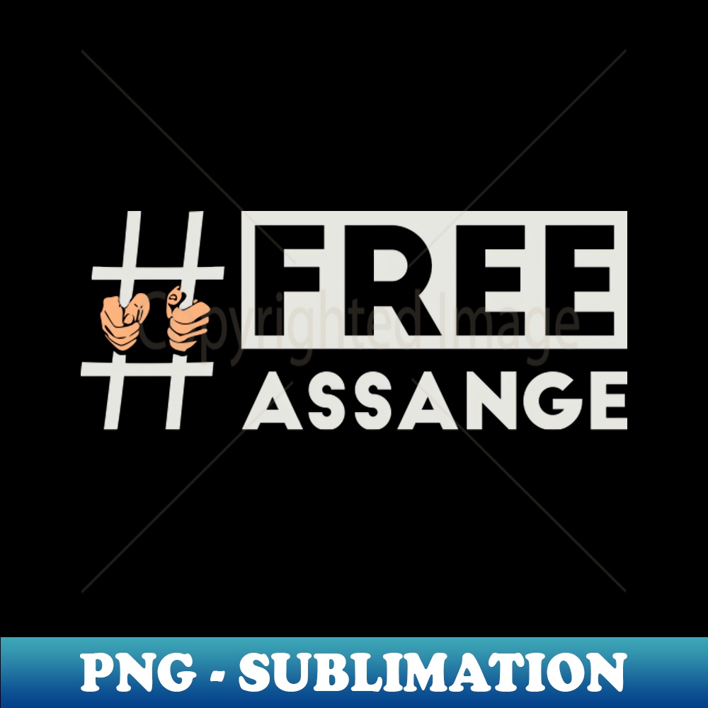 Free Assange - PNG Transparent Sublimation Design | Inspire Uplift