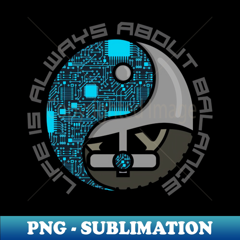 One Wheel EUC Balance Life Yin Yang - High-Quality PNG Subli | Inspire ...