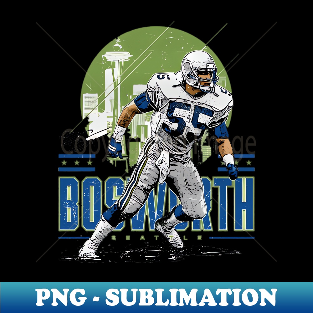 Brian Bosworth Seattle Skyline - Instant Sublimation Digital | Inspire ...