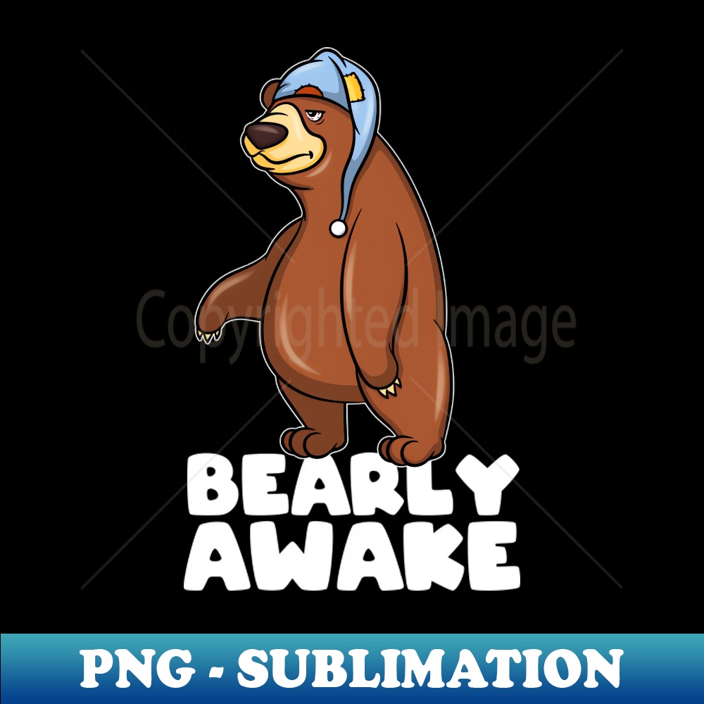 Bearly Awake black bear Forest pun gift idea present - Uniqu | Inspire Uplift