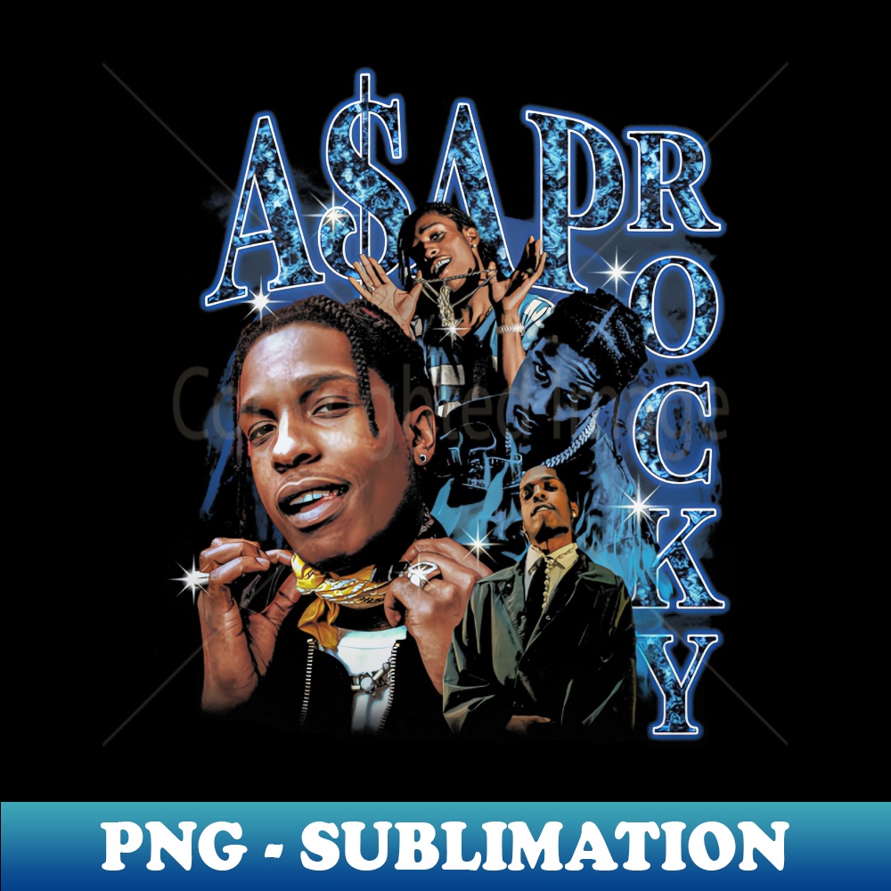 Asap Rocky Vintage - Special Edition Sublimation PNG File | Inspire Uplift