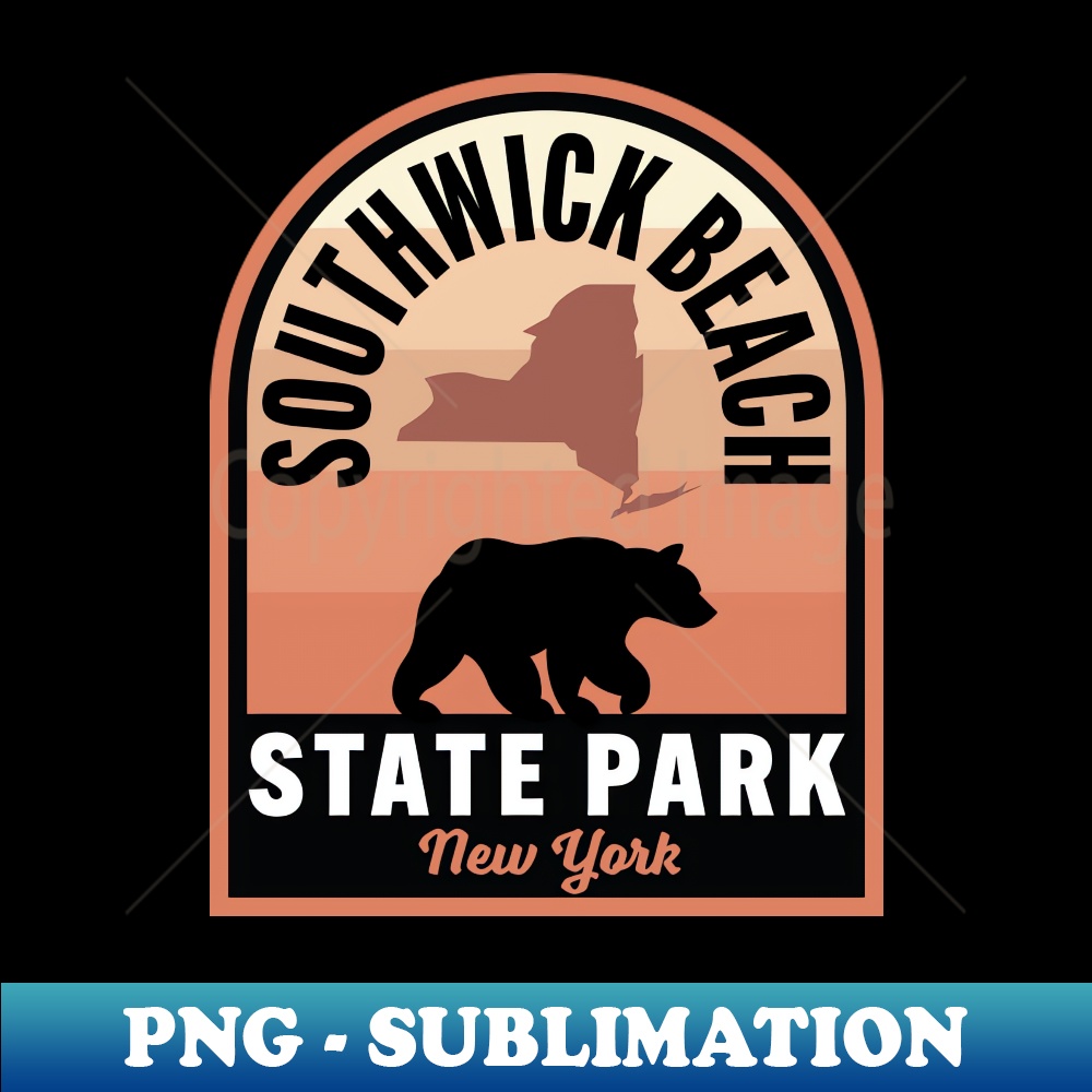 Southwick Beach State Park NY Bear - Exclusive Sublimation D | Inspire ...