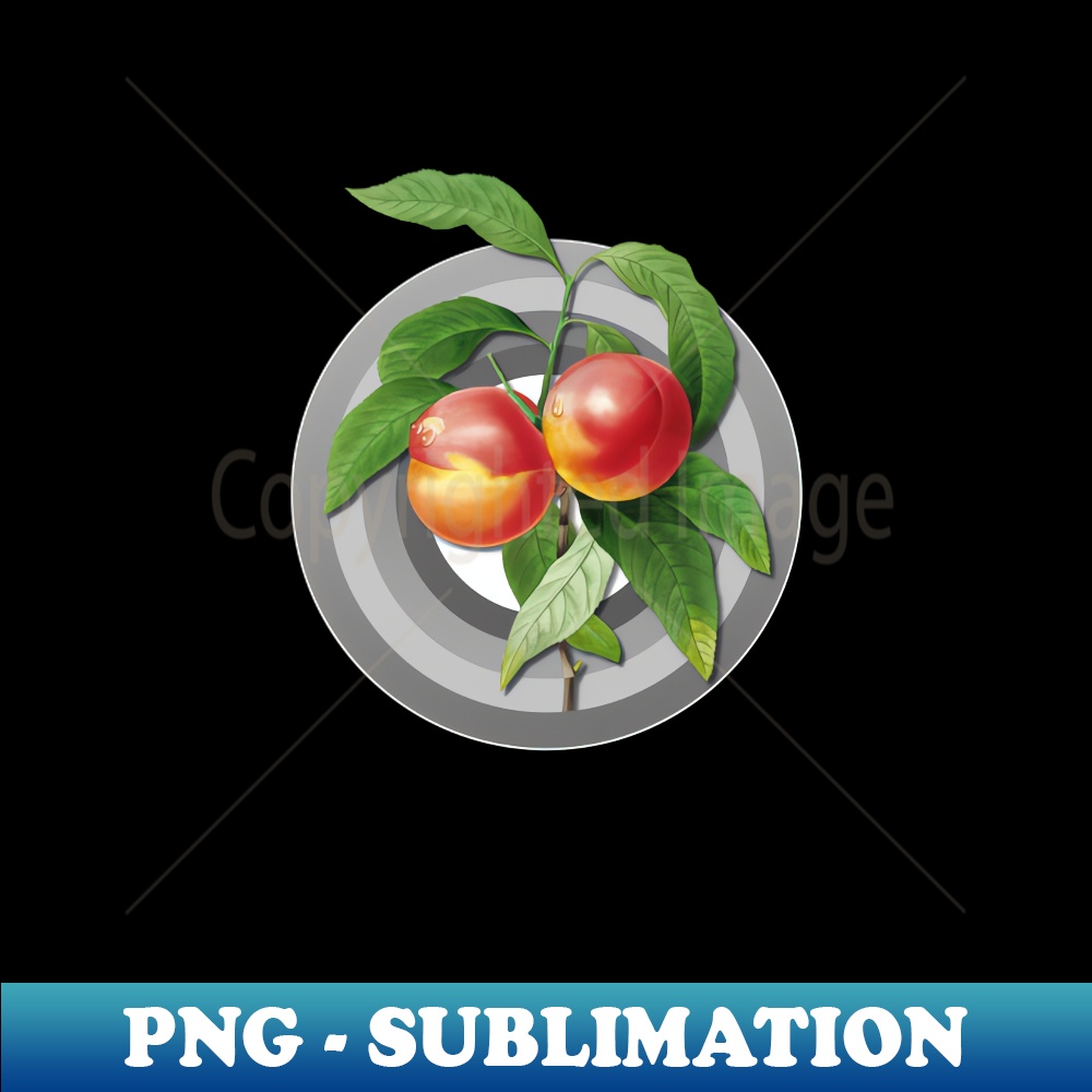 Vintage Floral Peach Botanical on Paper Geometric Shield - S | Inspire ...