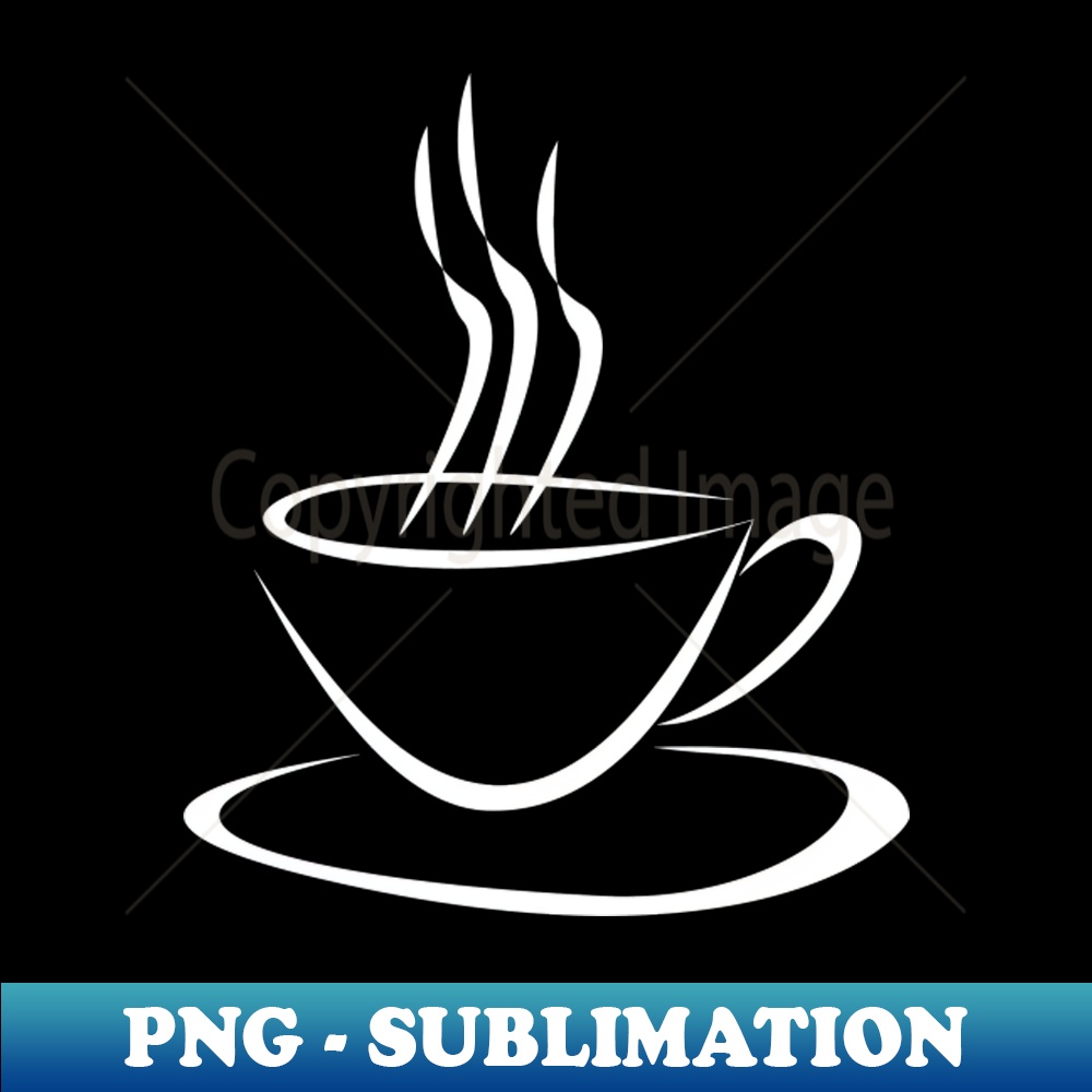 Coffee Cup White Logo - Instant Sublimation Digital Download | Inspire ...