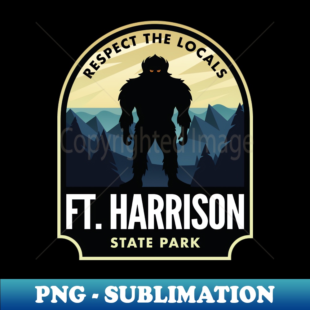 Ft Harrison Indiana Bigfoot Sasquatch - Instant PNG Sublimat | Inspire ...
