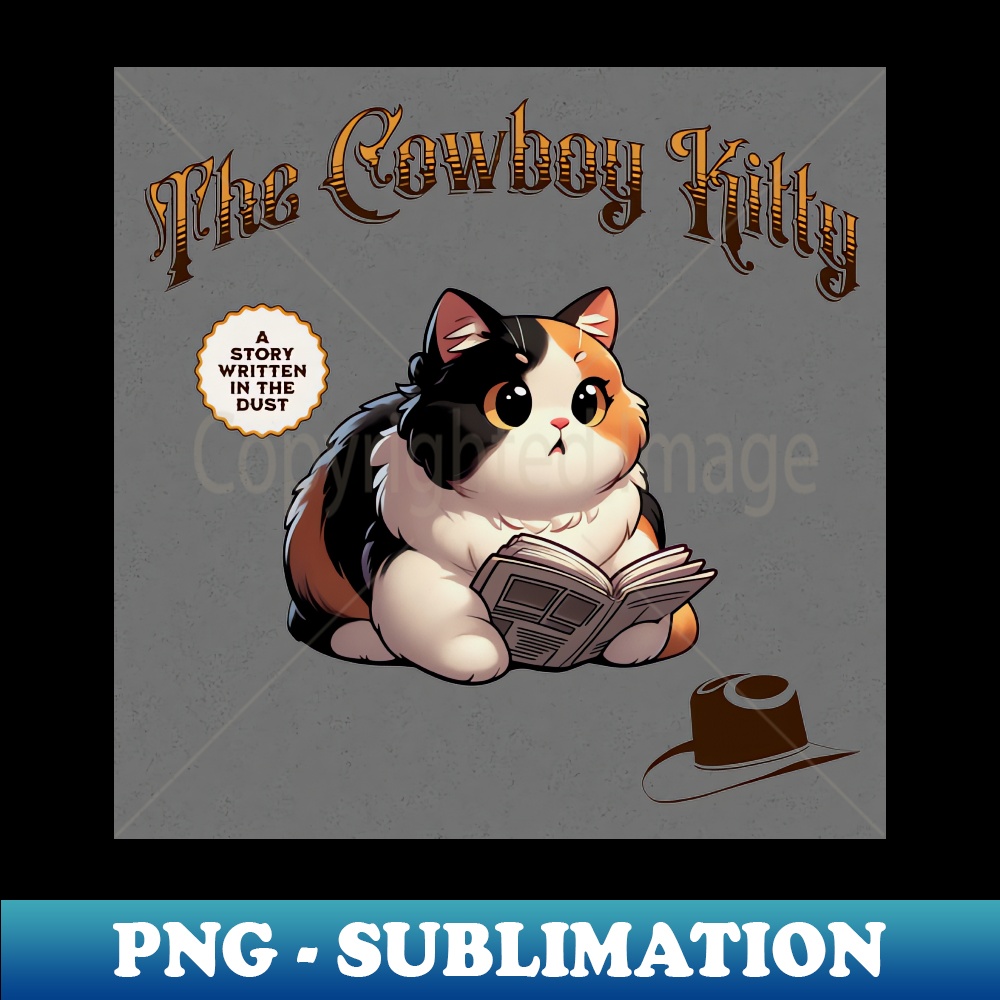 The Cowboy Kitty - Professional Sublimation Digital Download | Inspire Uplift