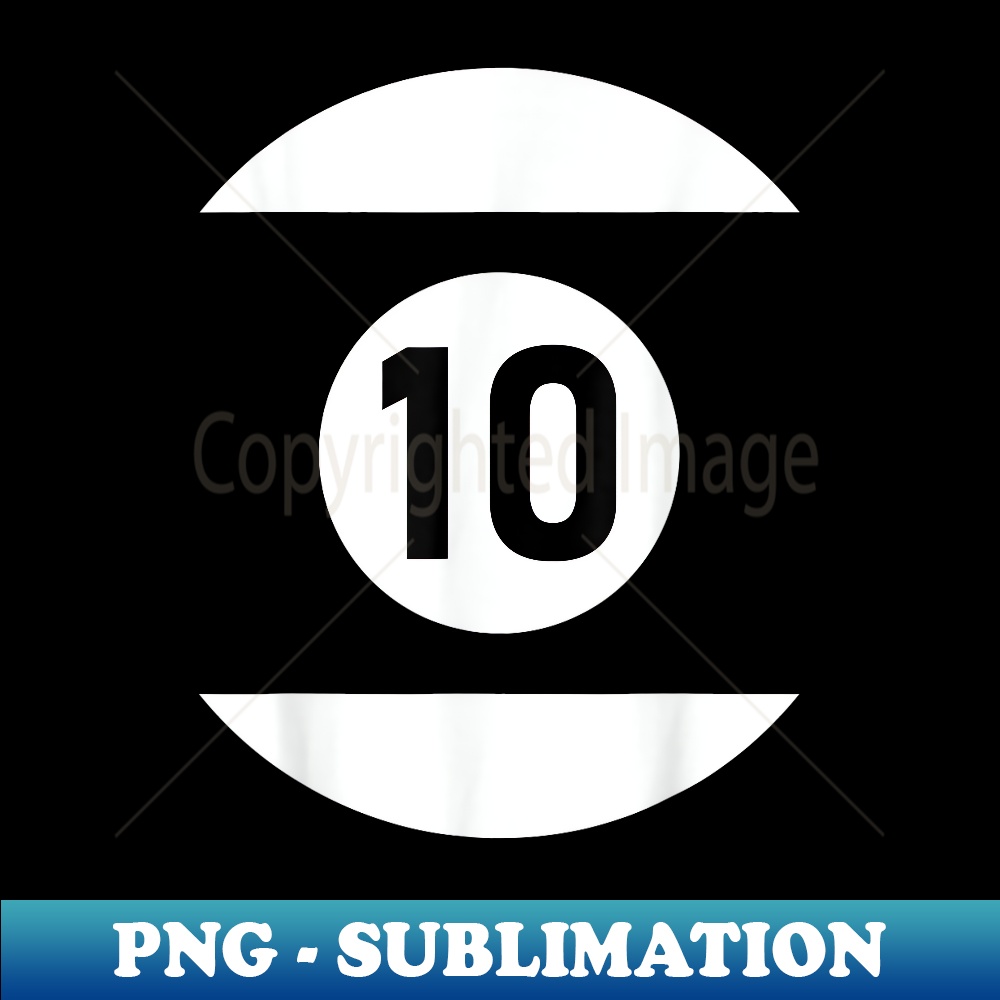 Pool Ball 10 Matching Billiards Easy Halloween Costume - PNG | Inspire ...