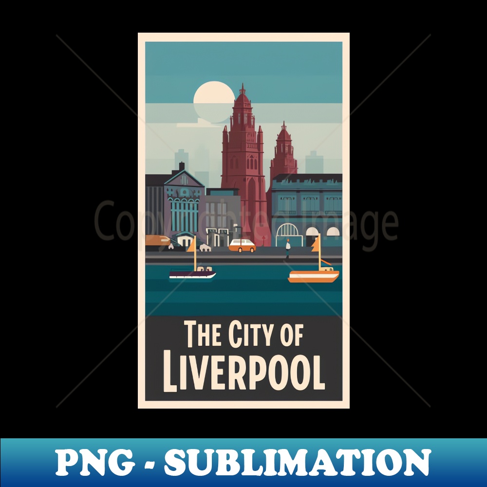 The City of Liverpool - PNG Transparent Sublimation File | Inspire Uplift