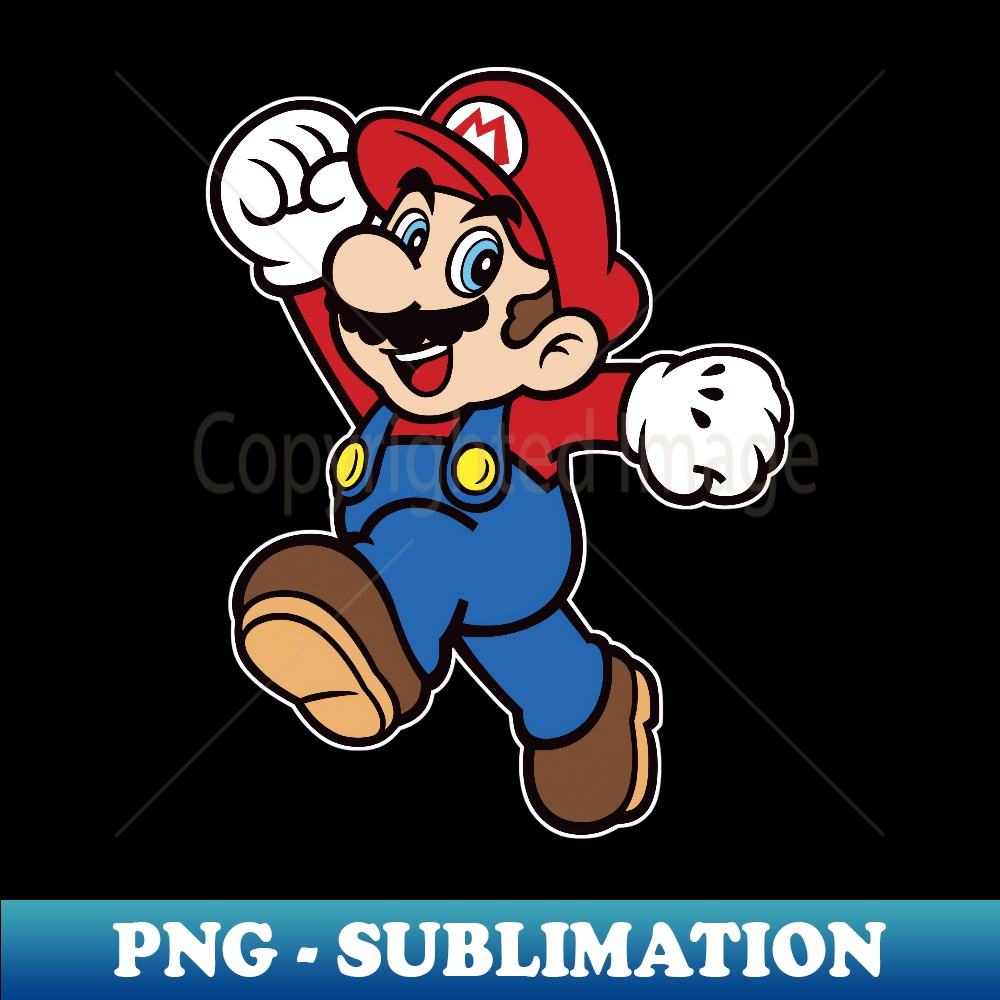 Super Mario Classic Jump Portrait - PNG Transparent Sublimat | Inspire ...