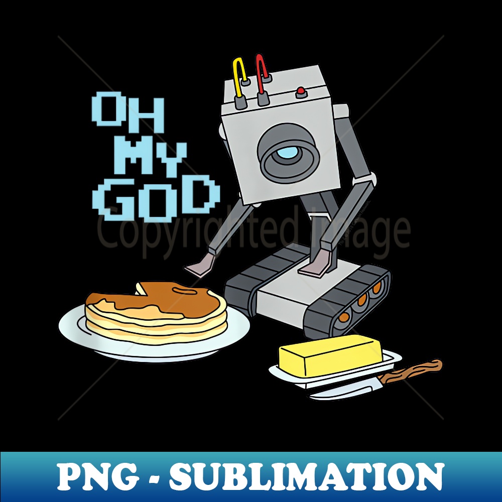 Rick and Morty Butter Bot with Pancakes - Elegant Sublimatio | Inspire ...