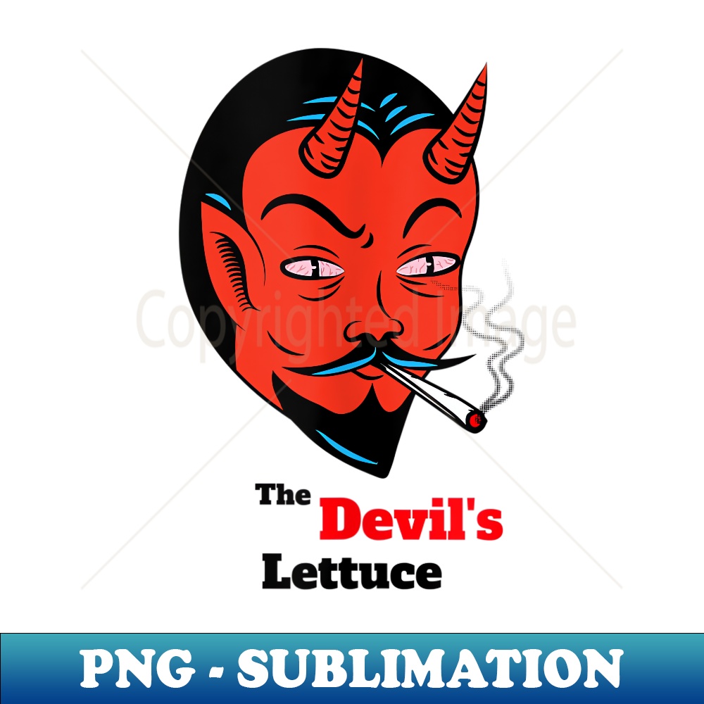 The Devil's Lettuce Weed Halloween Stoner 420 Smoking Satan | Inspire ...