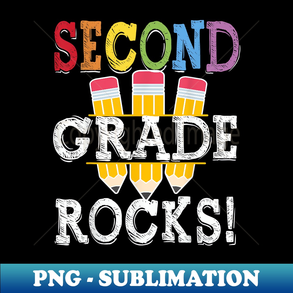 2nd Grade Rocks Back To School Student Kid Teacher Team - Sp | Inspire ...