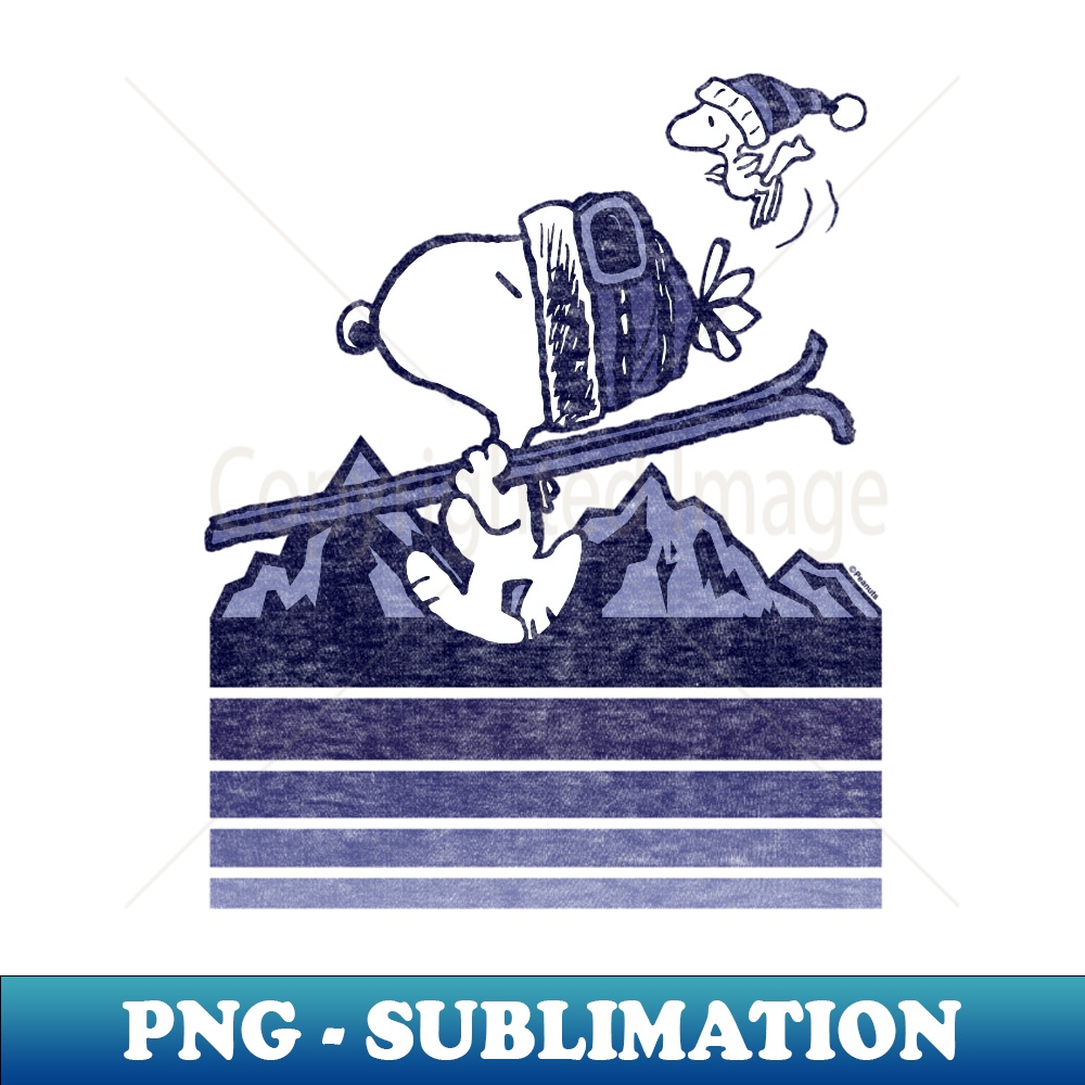 Peanuts - Snoopy Woodstock Ski Stripes | Inspire Uplift