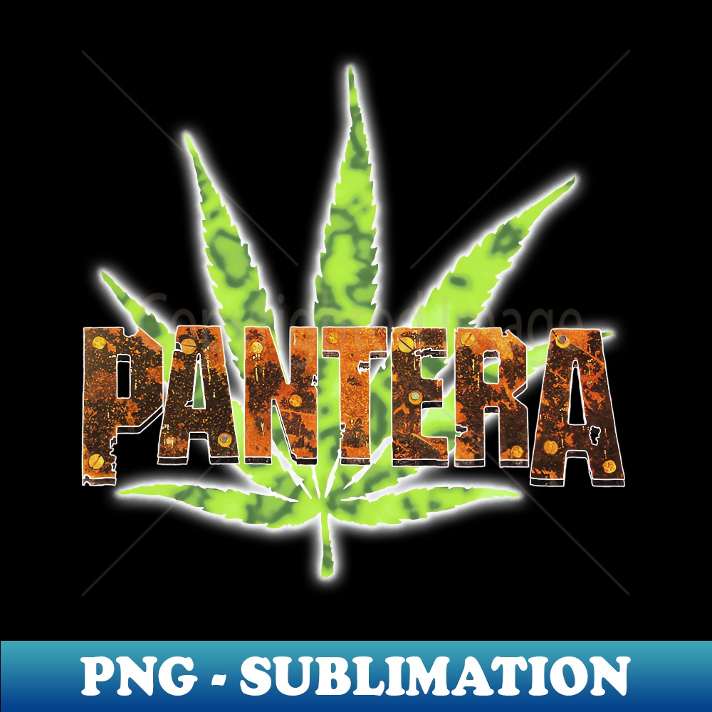 Pantera Official Vintage Leaf Logo - PNG Sublimation Digital | Inspire Uplift