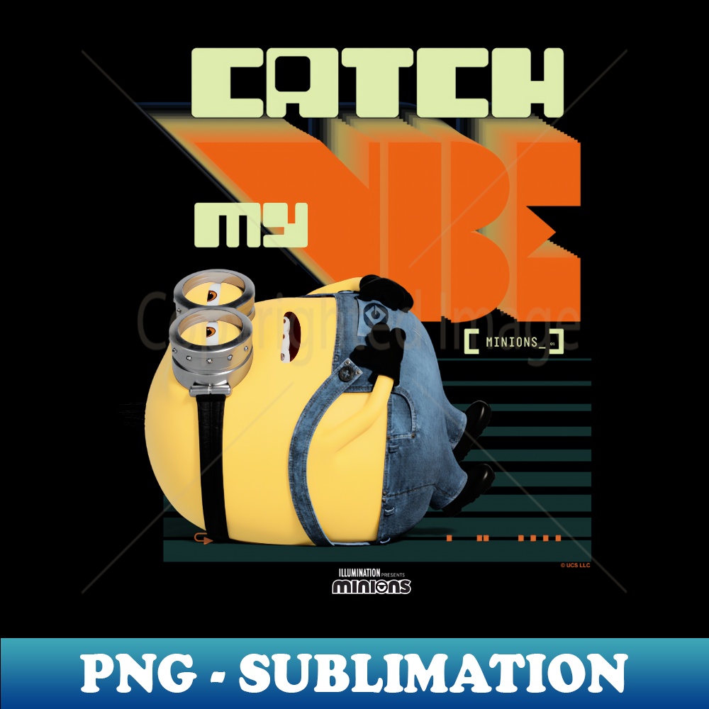 Minions Catch My Vibe Otto Lying Down Vintage - High-Quality | Inspire ...