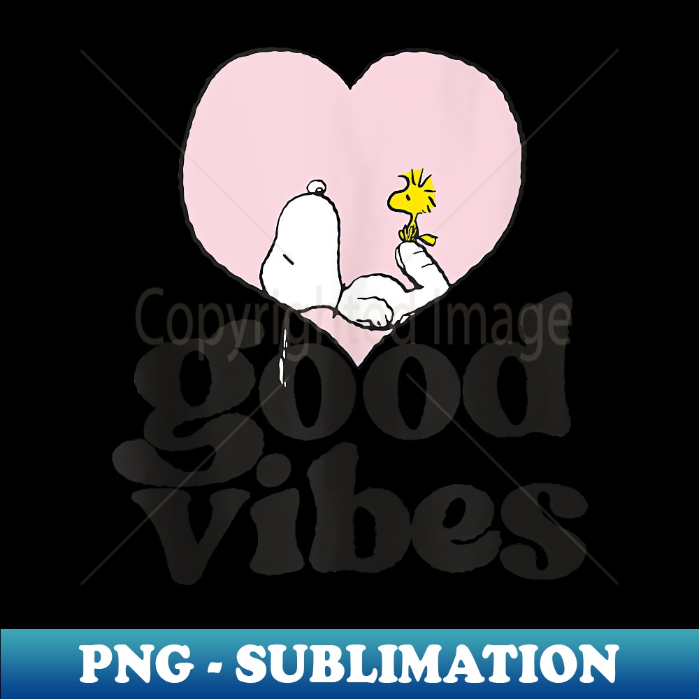 Peanuts Snoopy And Woodstock Good Vibes - Premium PNG Sublim | Inspire ...