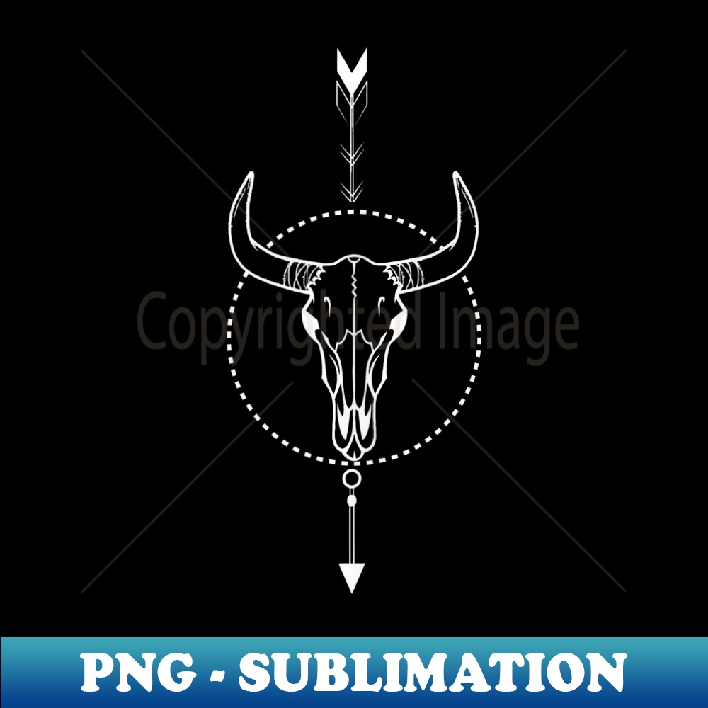 Cow Skull Bull Skull Tattoo Art Compass Traveler - Modern Su | Inspire ...