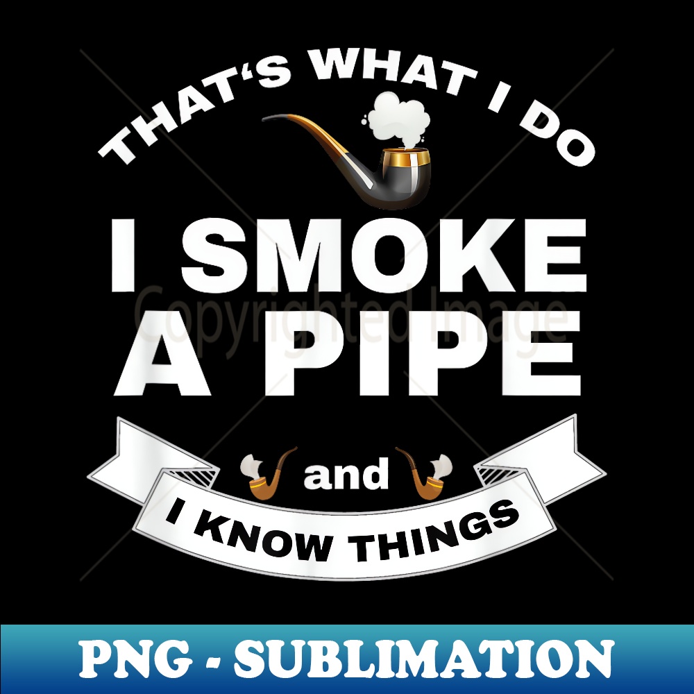 That's What I Do I Smoke A Pipe And I Know Things T - Premiu | Inspire ...