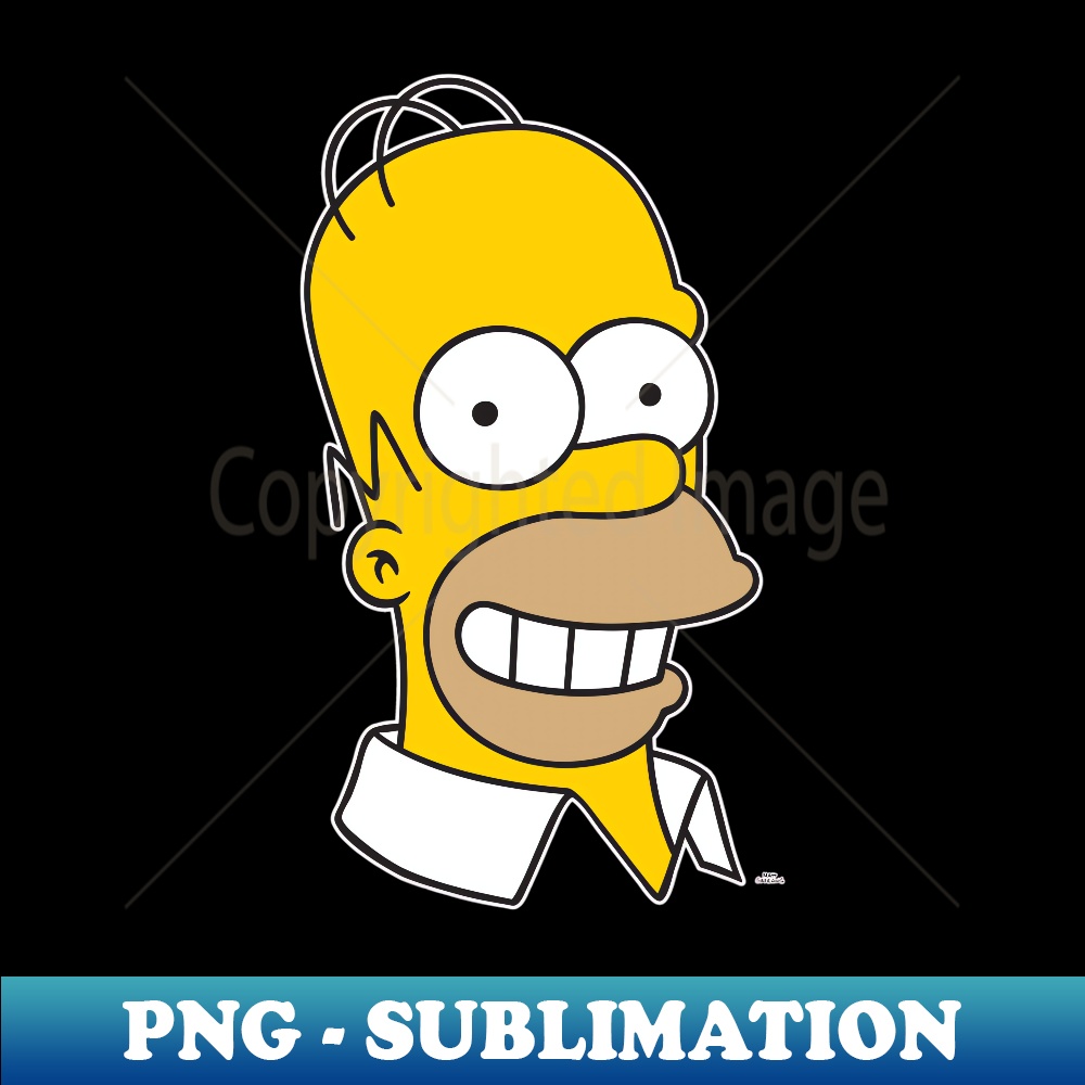 The Simpsons Homer Simpson Face - Exclusive PNG Sublimation | Inspire ...