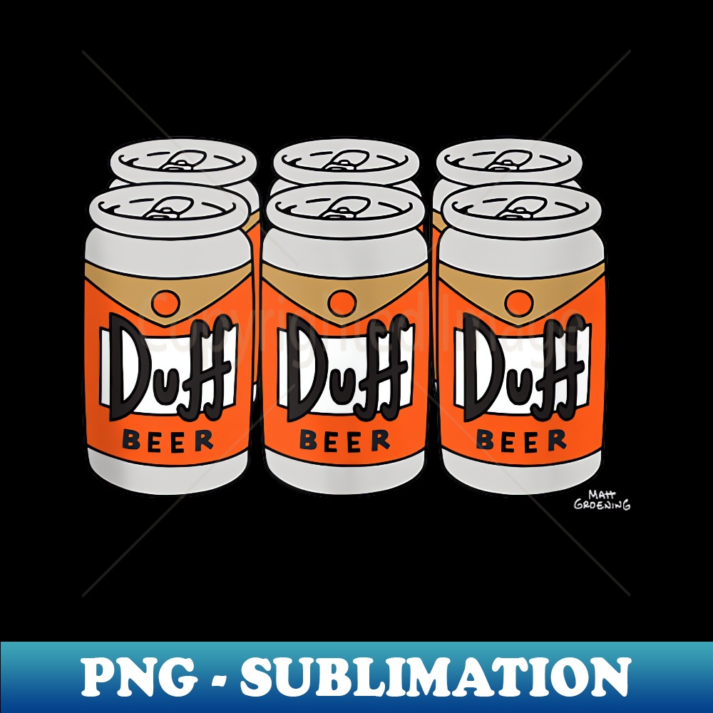 The Simpsons Duff Beer Six Pack - PNG Transparent Sublimatio | Inspire ...