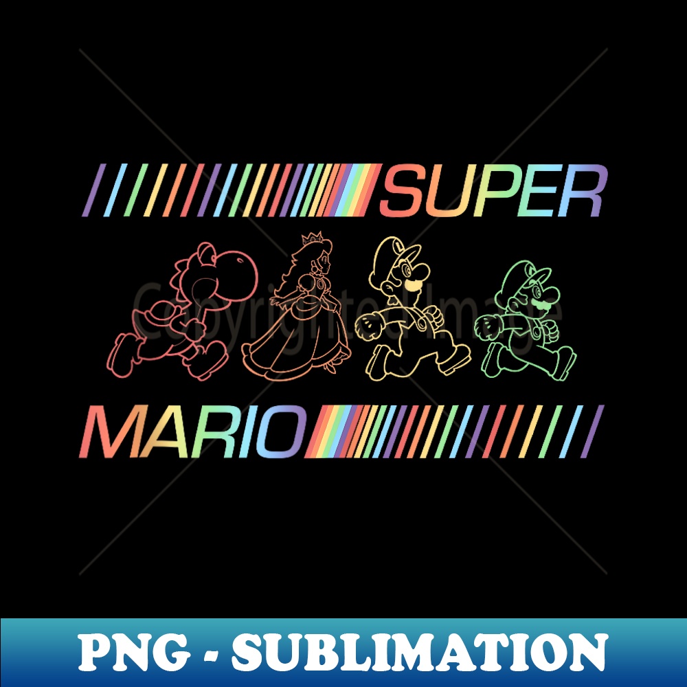 Super Mario Pride Group Run Rainbow Gradient - Exclusive Sub | Inspire ...