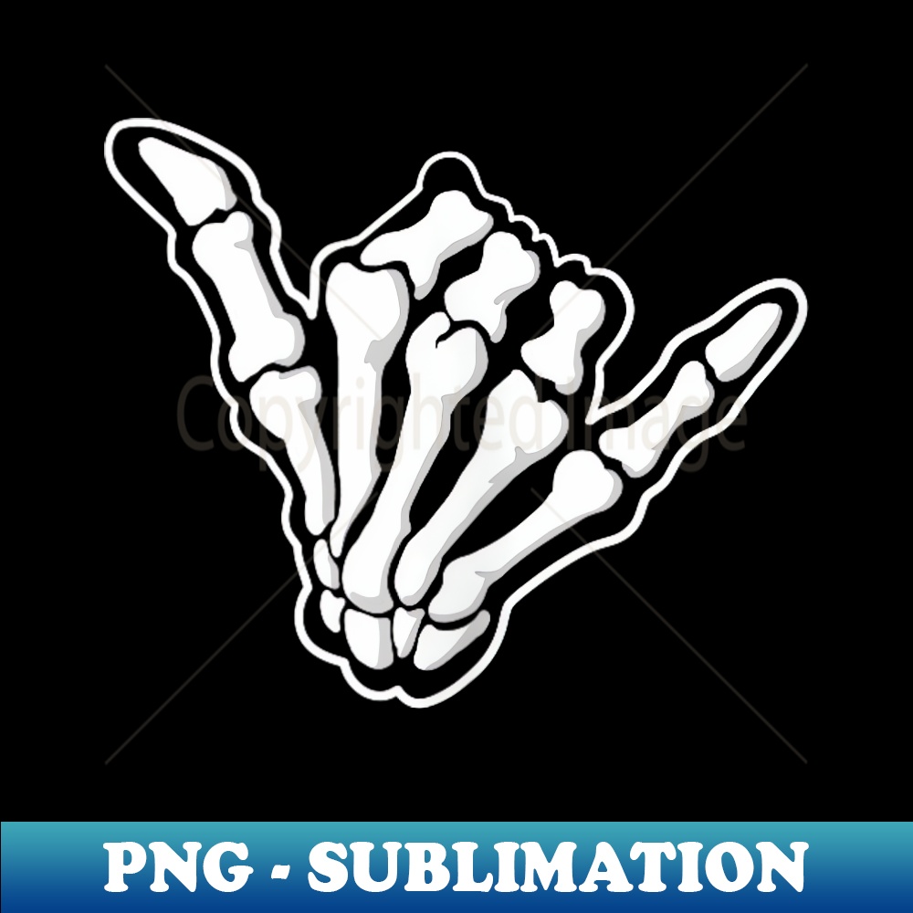 Shaka skeleton Hand Horns Skeleton Shaka - High-Quality PNG | Inspire ...