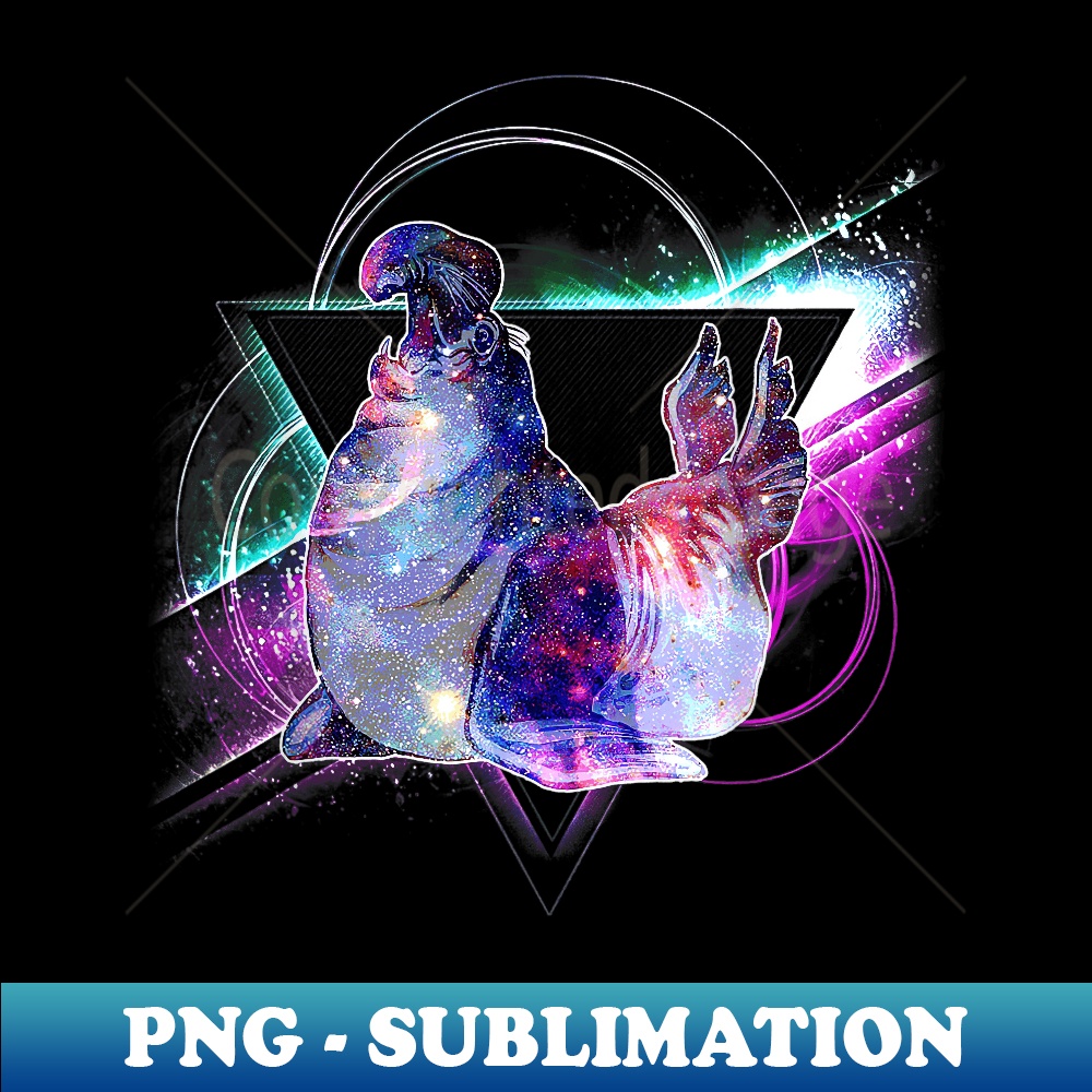 Aesthetic Galaxy Elephant Seal - Premium Sublimation Digital | Inspire ...